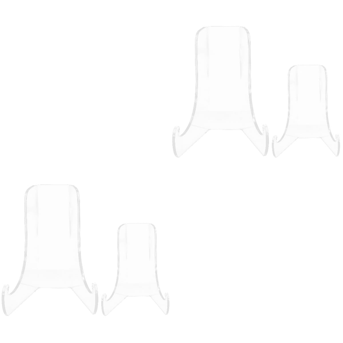 Hemoton 4 Pcs Acrylic Easel Stand Small Easels Display Stand Plate ...