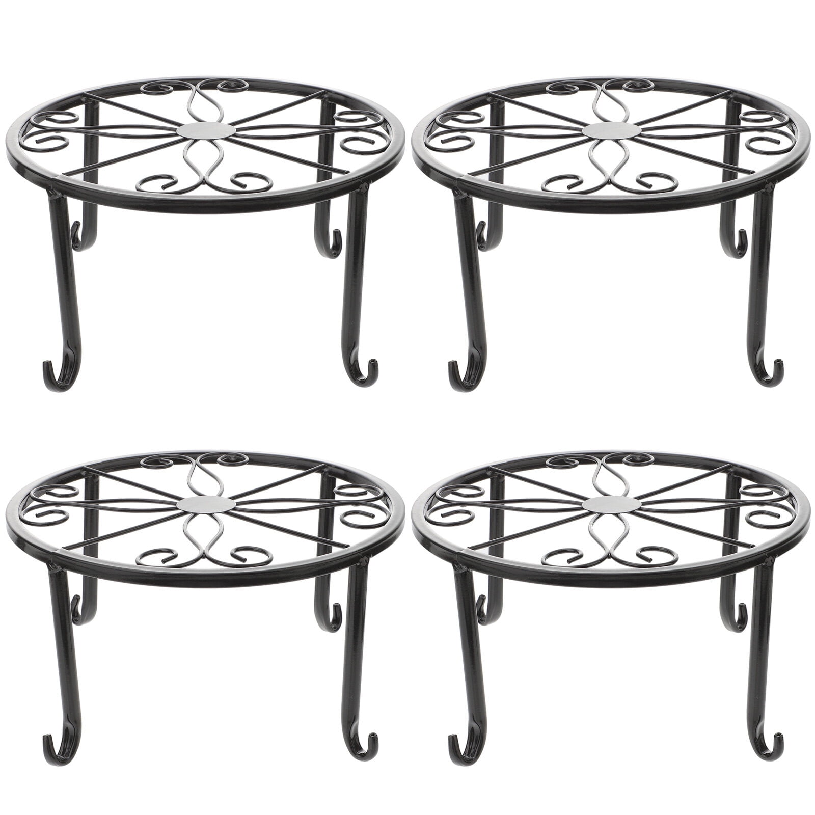 Hemoton 4 Pcs Cactus Plant Flower Pot Stand Desktop Plant Stand 24X13CM ...