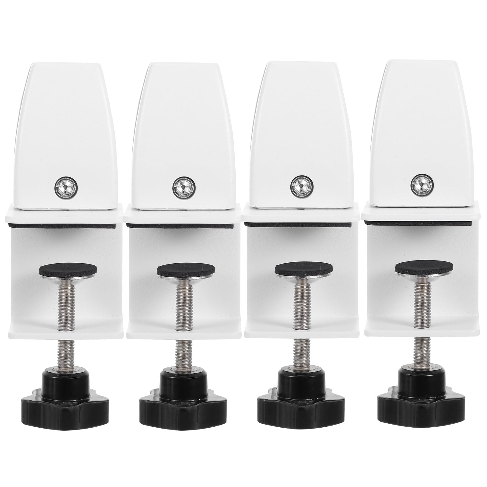 Hemoton 4 Pcs Clamp on Desk Extender Corner Keyboard Tray Office White ...