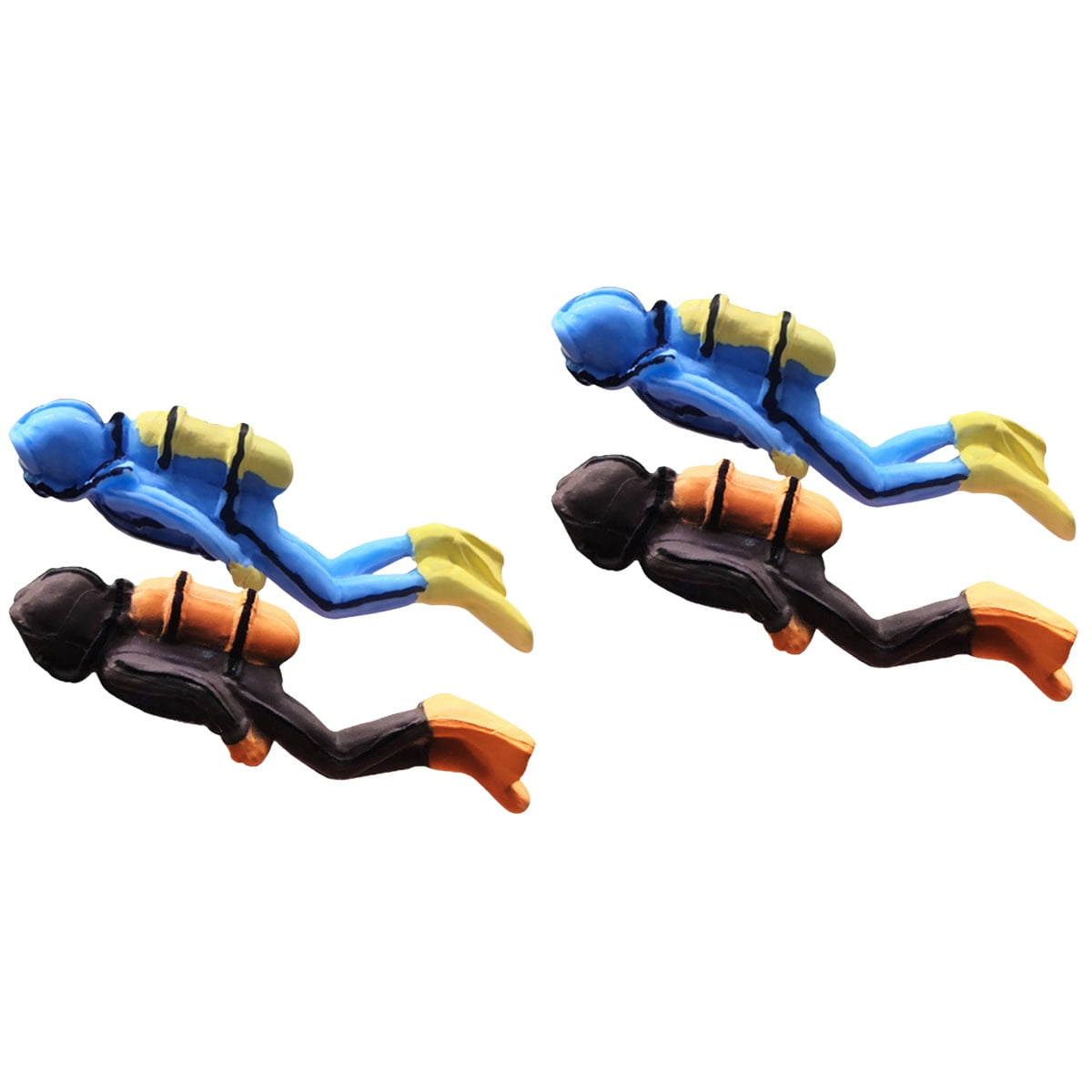 Hemoton 4 Pcs Diver Figurines Mini Swimmers Figurines Tiny Diver Model ...