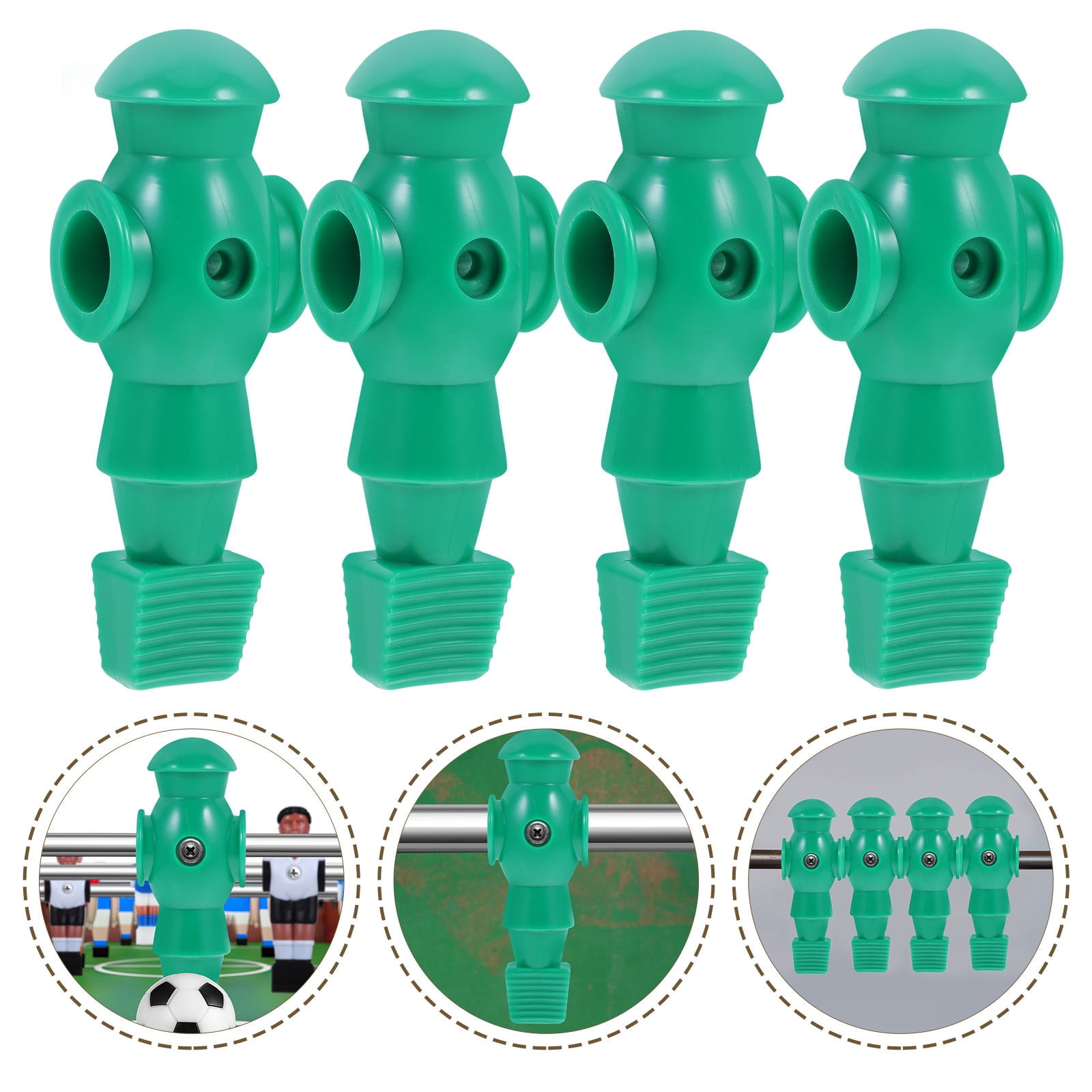 Hemoton 4 Pieces Foosball Table Soccer Player Figures Replacement Parts ...