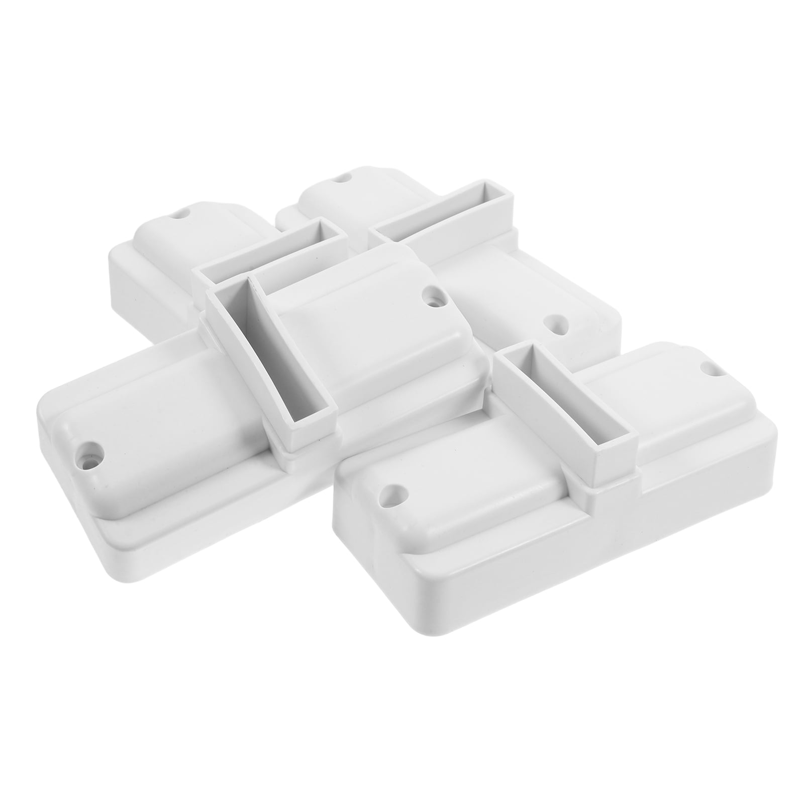 Hemoton 4 Pcs Garden Door Frame Support Fence Post Stabilizer White ...