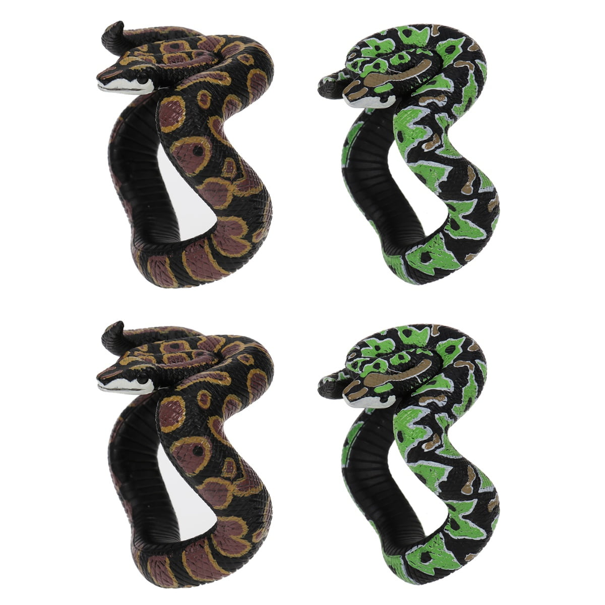 Hytrove Realistic Design Snake Model Plastic 4Pcs - Walmart.com