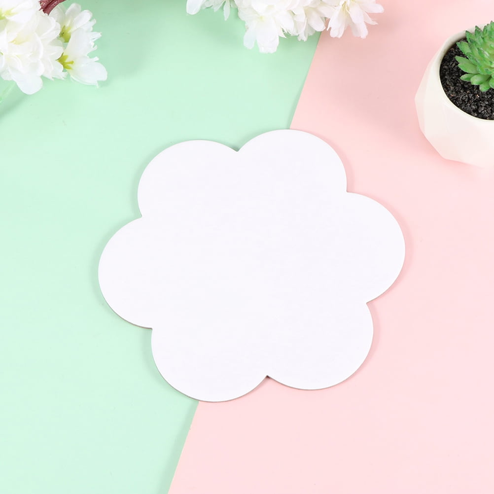 Hemoton 4 Pcs Painting Canvas Boards Small Flower Shape Canvas Boards ...