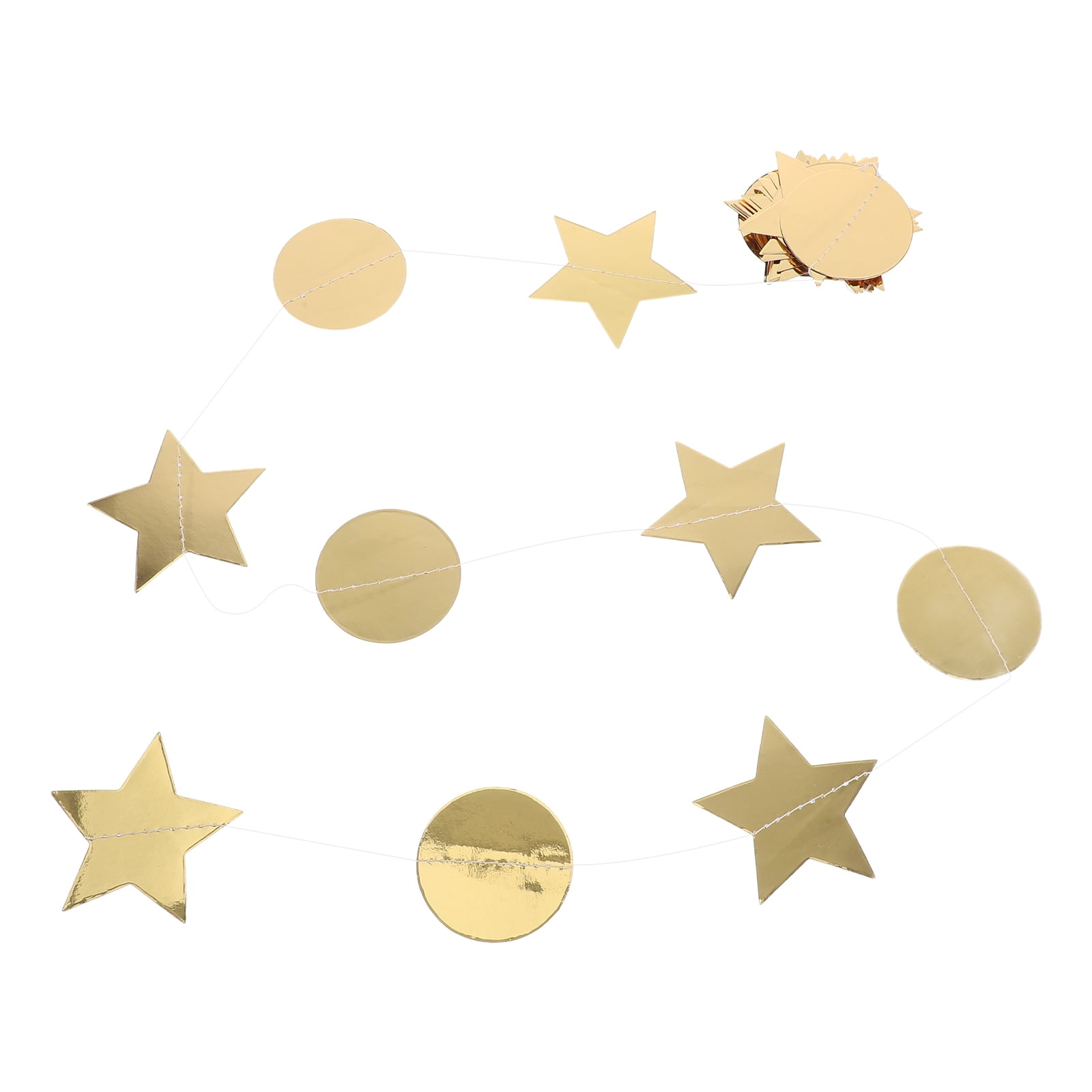 Hemoton 4 Pcs Paper Star Latte Art Happy Birthday Decorations Garland ...