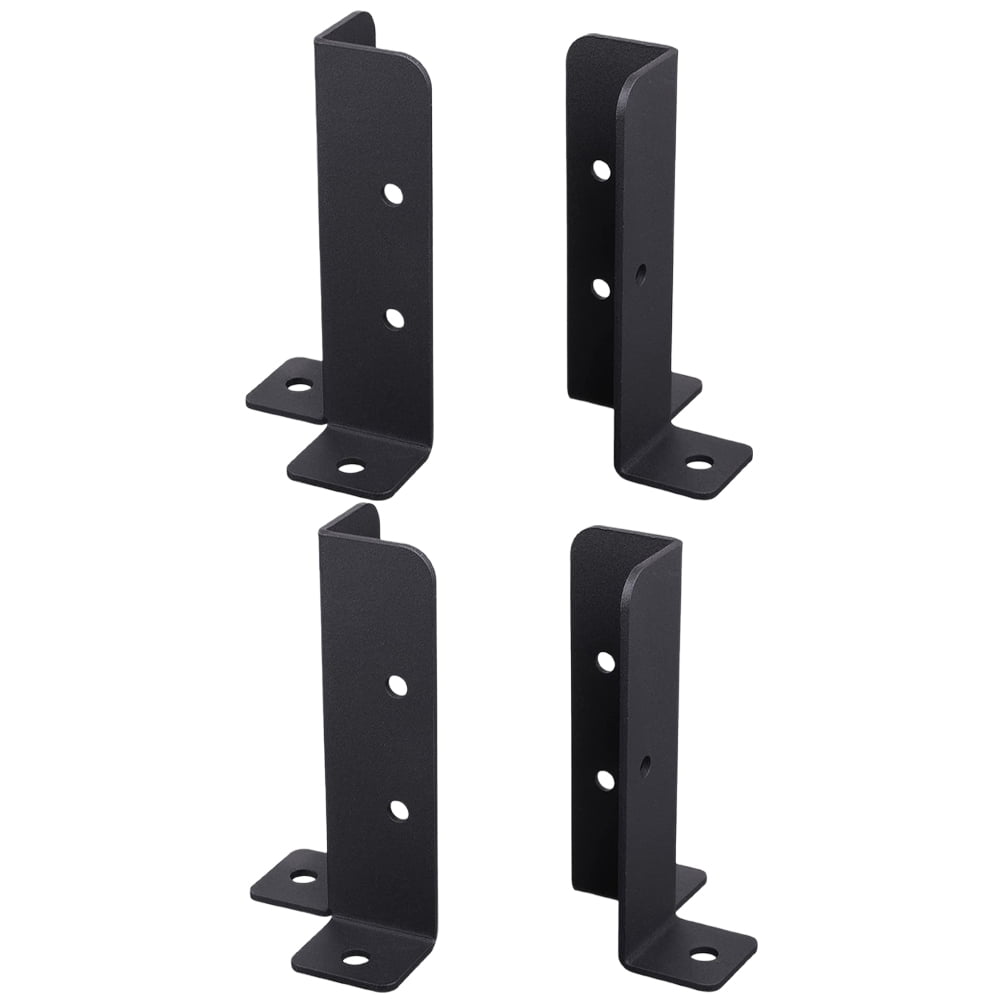 Hemoton 4 Pcs Patio Post Fixing Bracket Pergola Fence Kit Mailbox ...