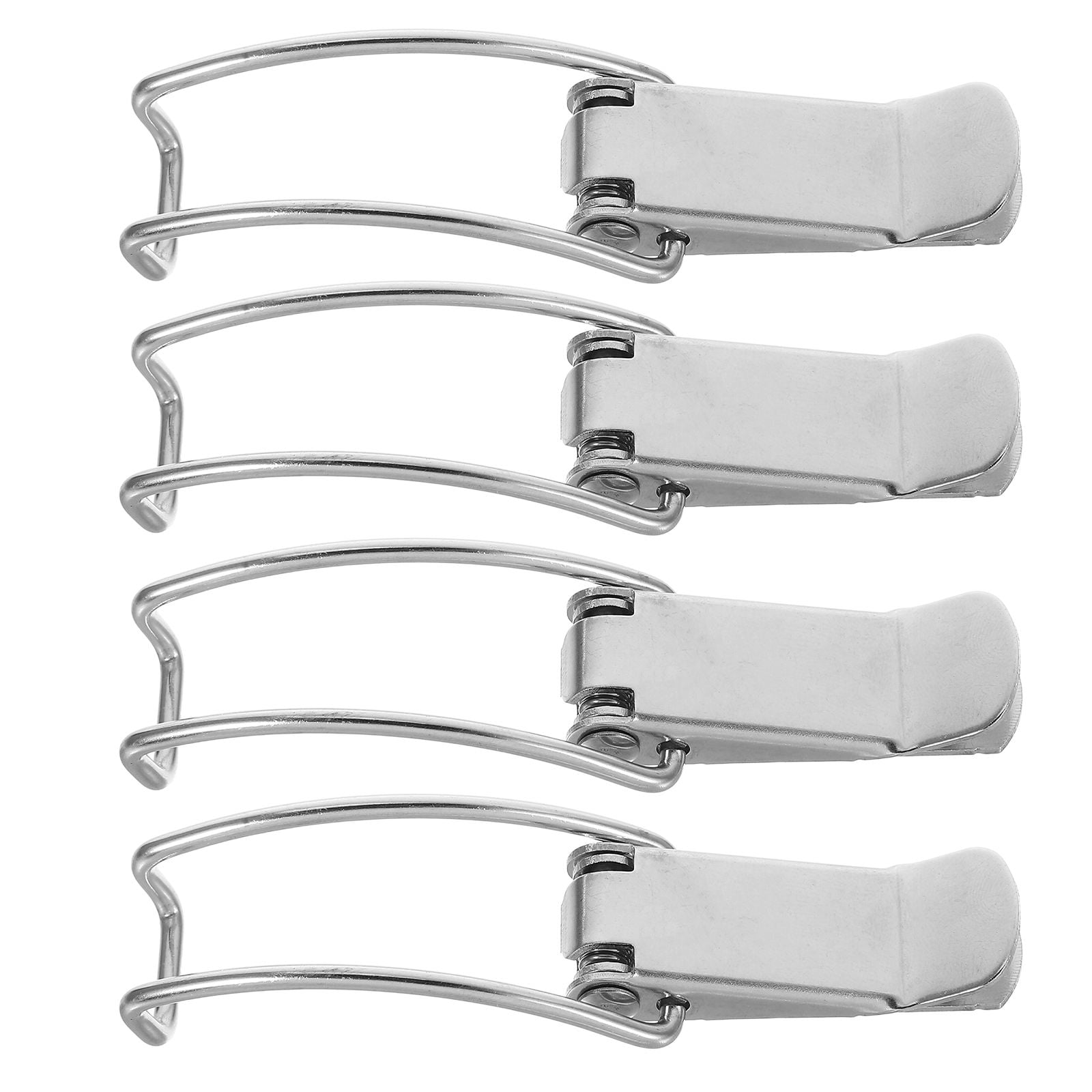 Hemoton 4 Pcs Stainless Steel Cap Buckle Metal Lock Fastener Hasp ...