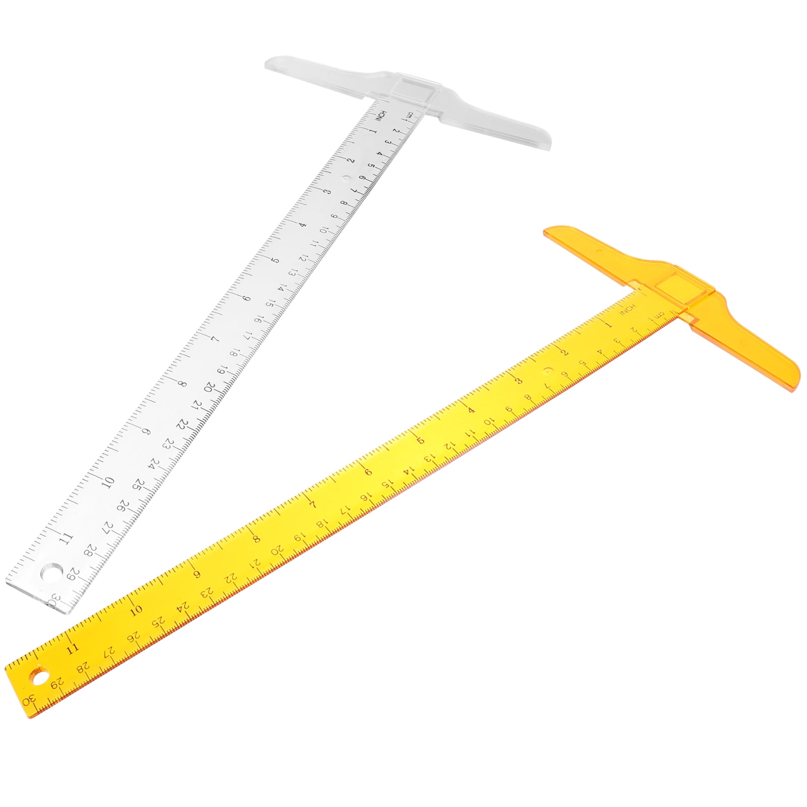 Hemoton 4 Pcs T Shape Rulers Double Scale Ruler Plastic Measuring Ruler Measuring Tool - Walmart.com