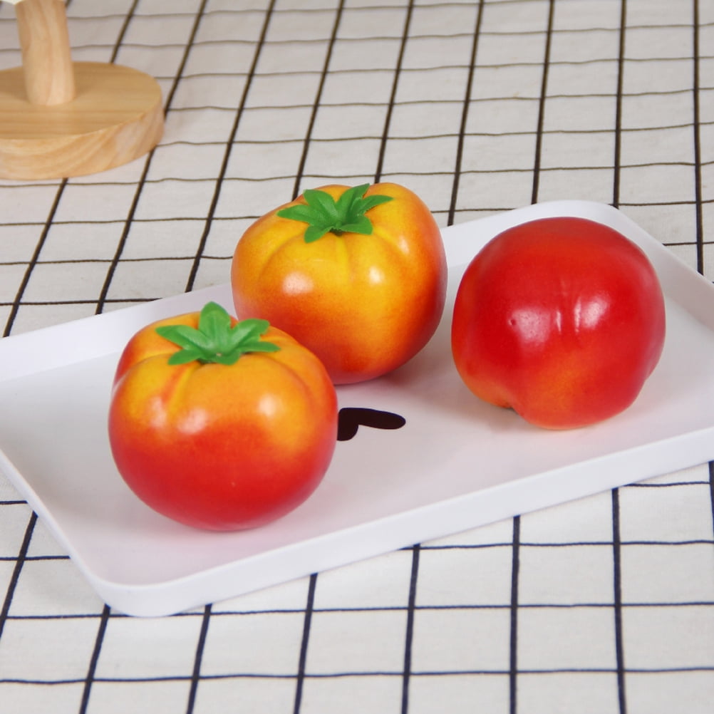 HEMOTON Lifelike Fake Tomato Decoration for Home Made of Foams Red ...