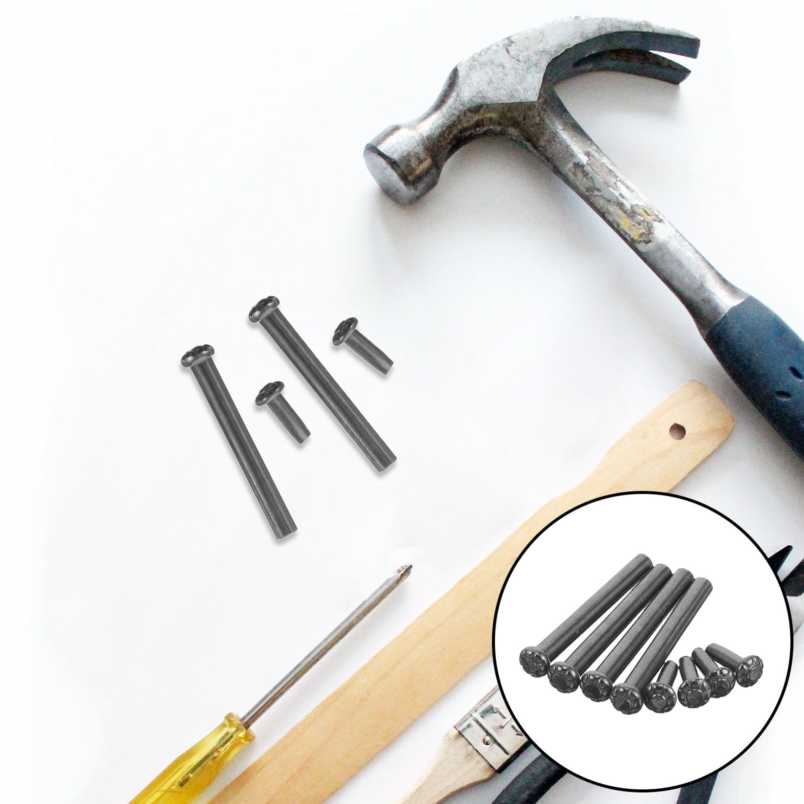 Hemoton 4 Sets Folding Hand Fan Axle Rivet Nails Handheld Fan Shaft ...