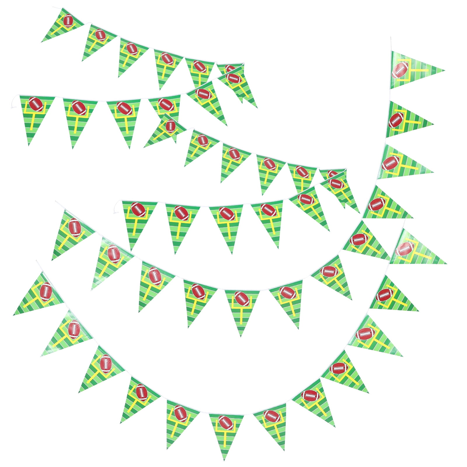 Hemoton 4 Sets Football Party Supplies Football Paper Pennant Bunting ...