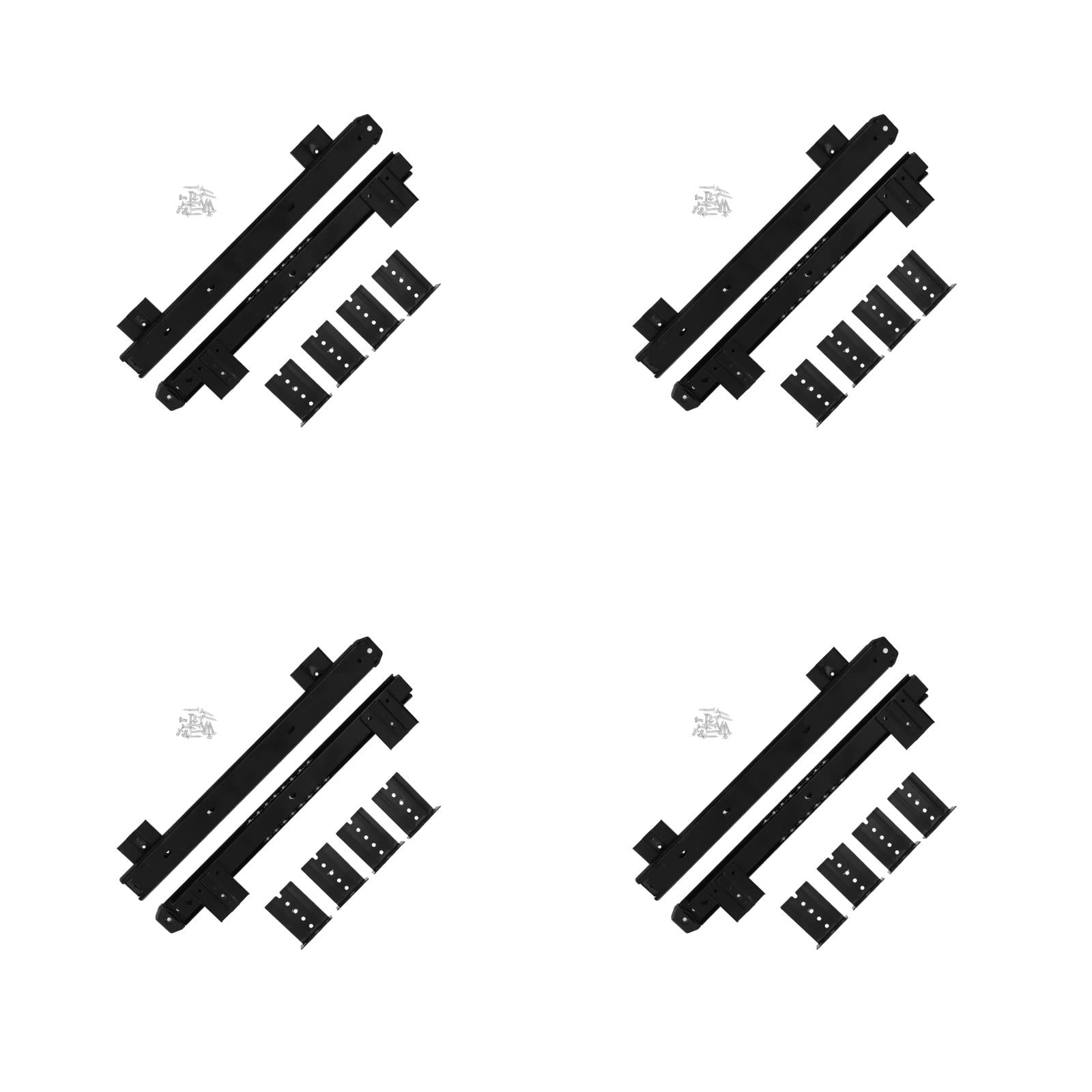 Hemoton 4 Sets Keyboard Slide Keyboard Replacement Guide Rail Computer Table Drawer Slide