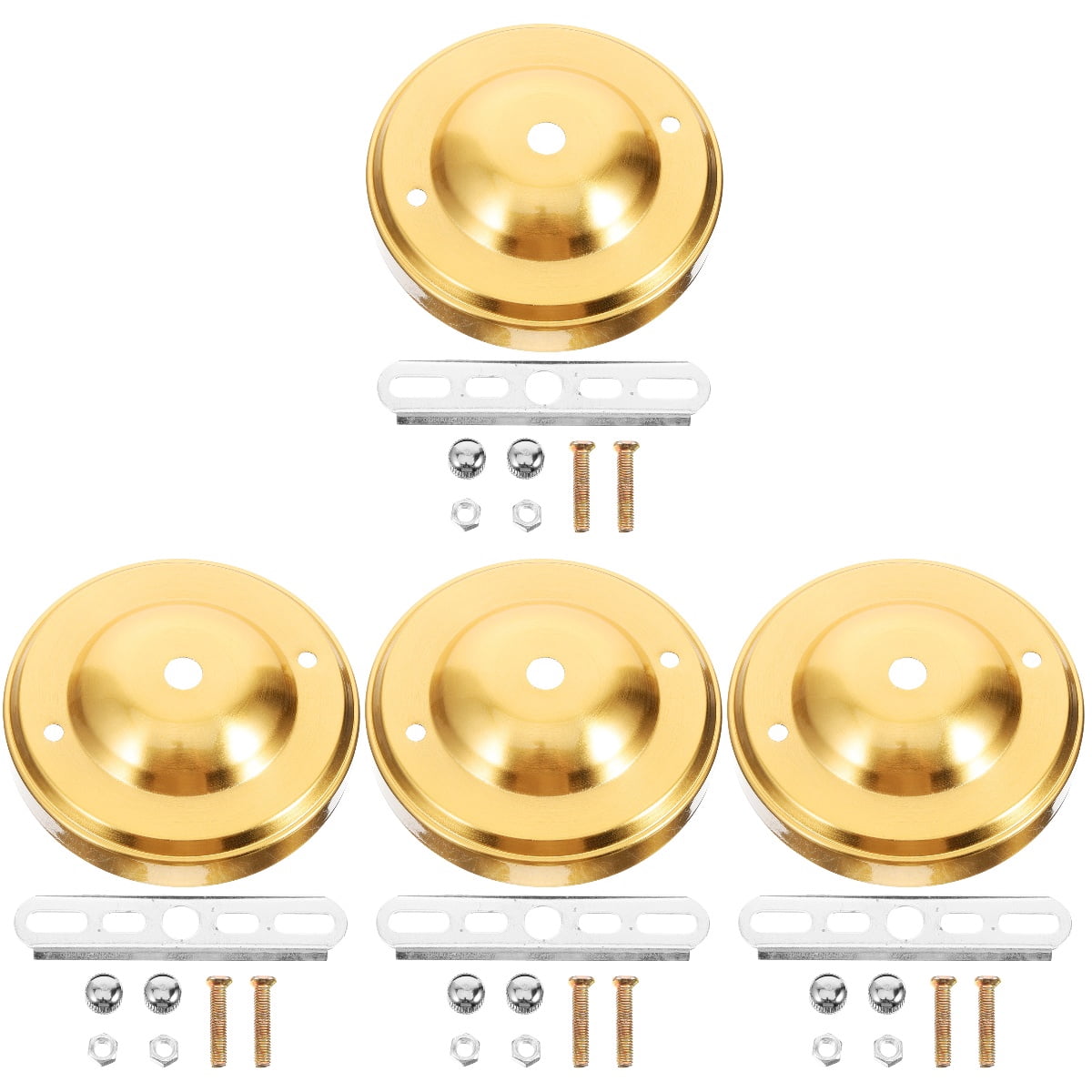 Hemoton 4 Sets Light Fixture Mounting Bracket Canopy Light Cover ...