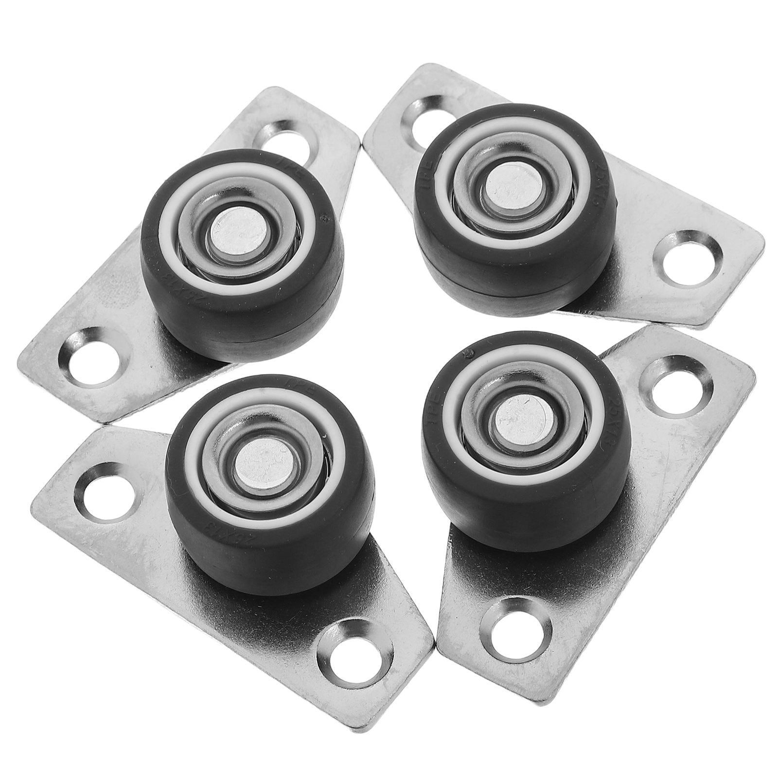 Hemoton 4 Sets Mini Silent Swivel Casters For Wooden Drawers And ...