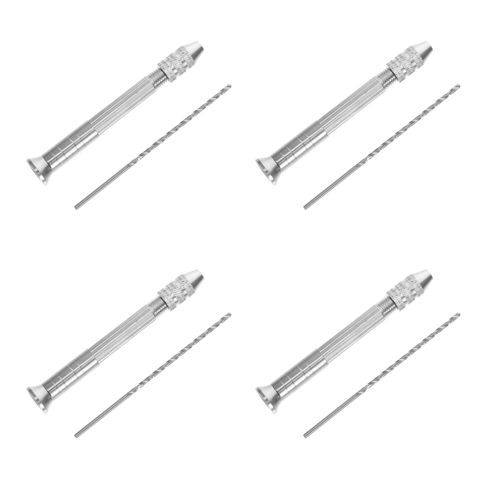 Hemoton 4 Sets Pin Vise Hand Drill Bit Precision Mini Drill Bit Set ...