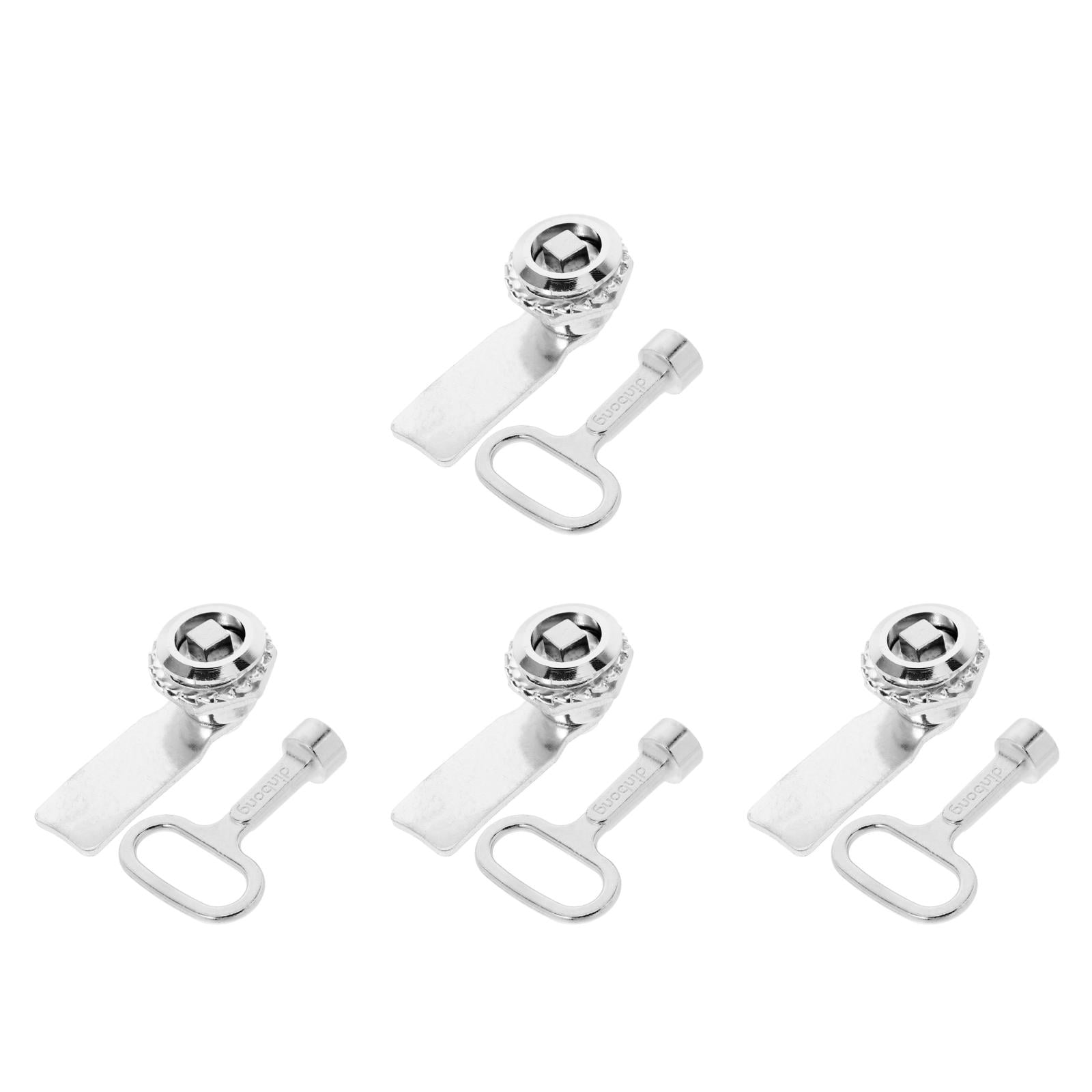 Hemoton 4 Sets RV Drawer Lock Keyed Alike Tubular Lock and Square ...