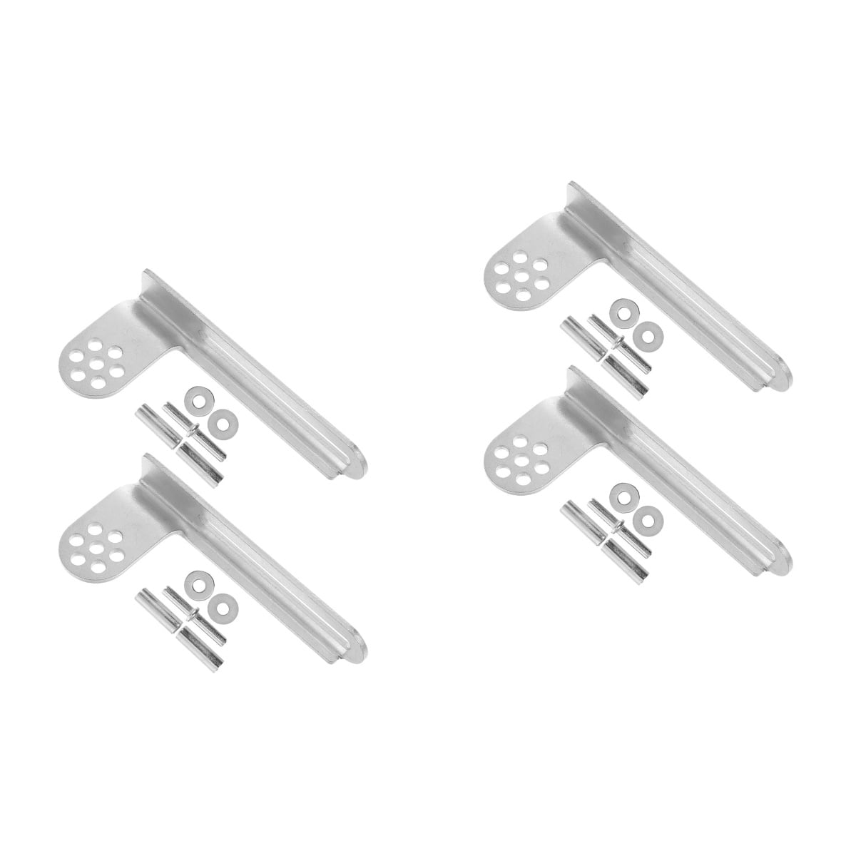 EXHUMKY Galvanized Steel Silver Refrigerator Door Hinges for Smooth ...