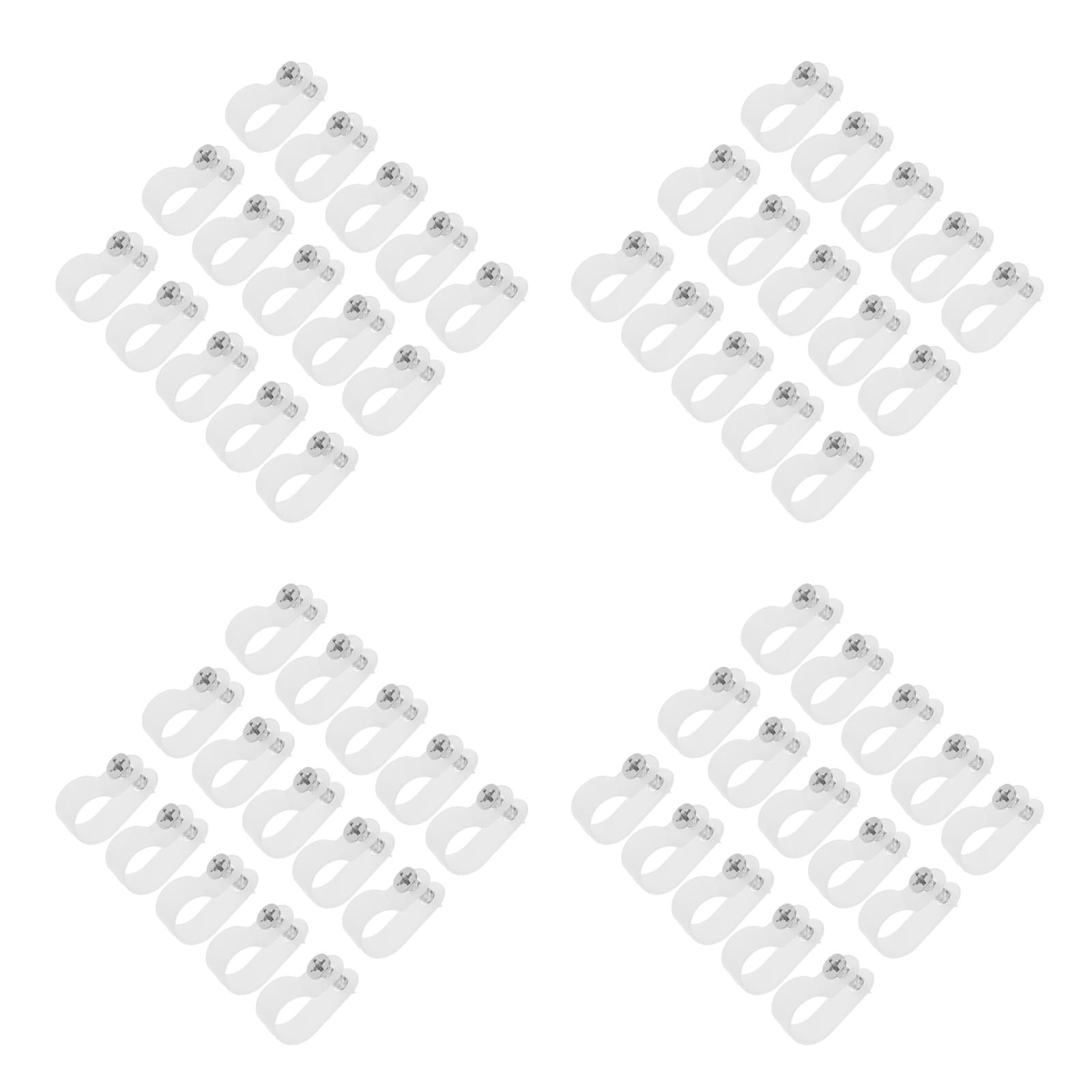 Hemoton 4 Sets Of Rope Light Clips Rope Light Mounting Clips With ...