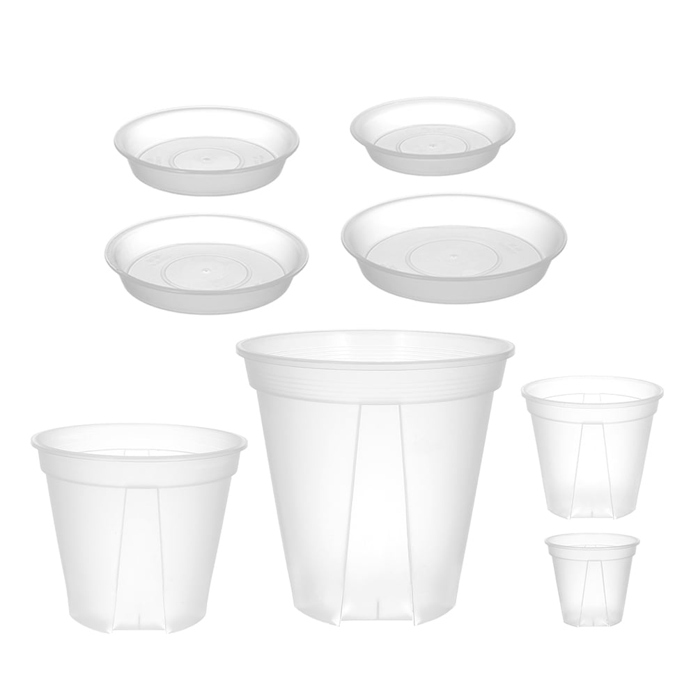 Hemoton 4 Sets Small Orchid Planter Grow Pots Orchid Cup Transparent ...