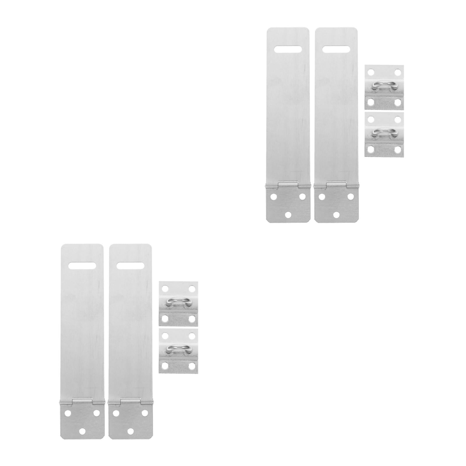 Hemoton 4 Sets Stainless Steel Security Lock Padlock Hasp Indoor And ...