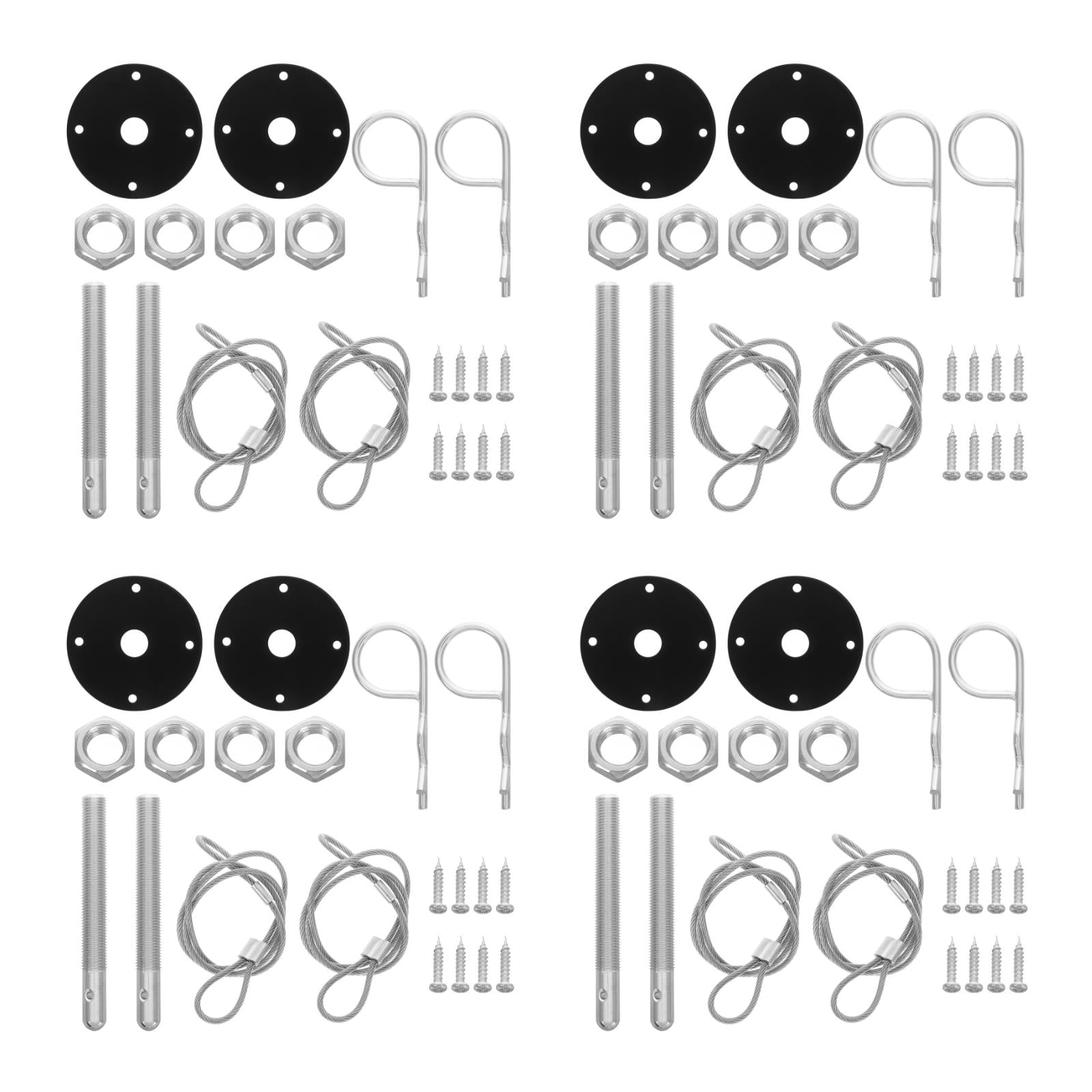 Hemoton 4 Sets Versatile Hood Pins Kit for Cars Vehicle Universal Hood ...