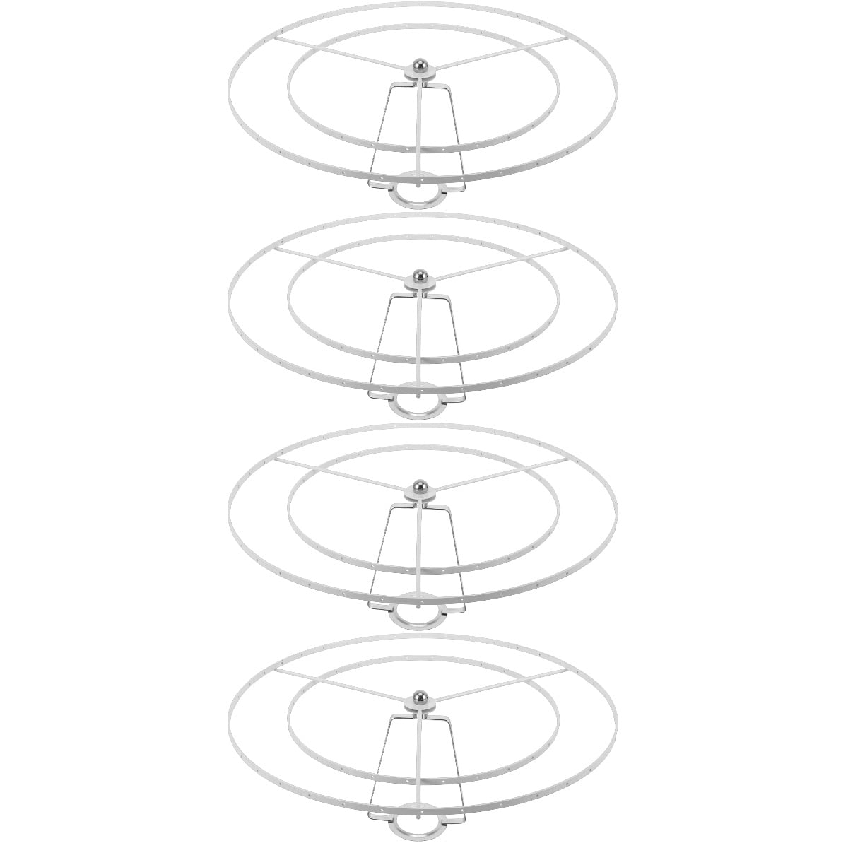 Hemoton 4 Sets of Lampshade Frame Practical Metal Lampshade Frame Desk ...