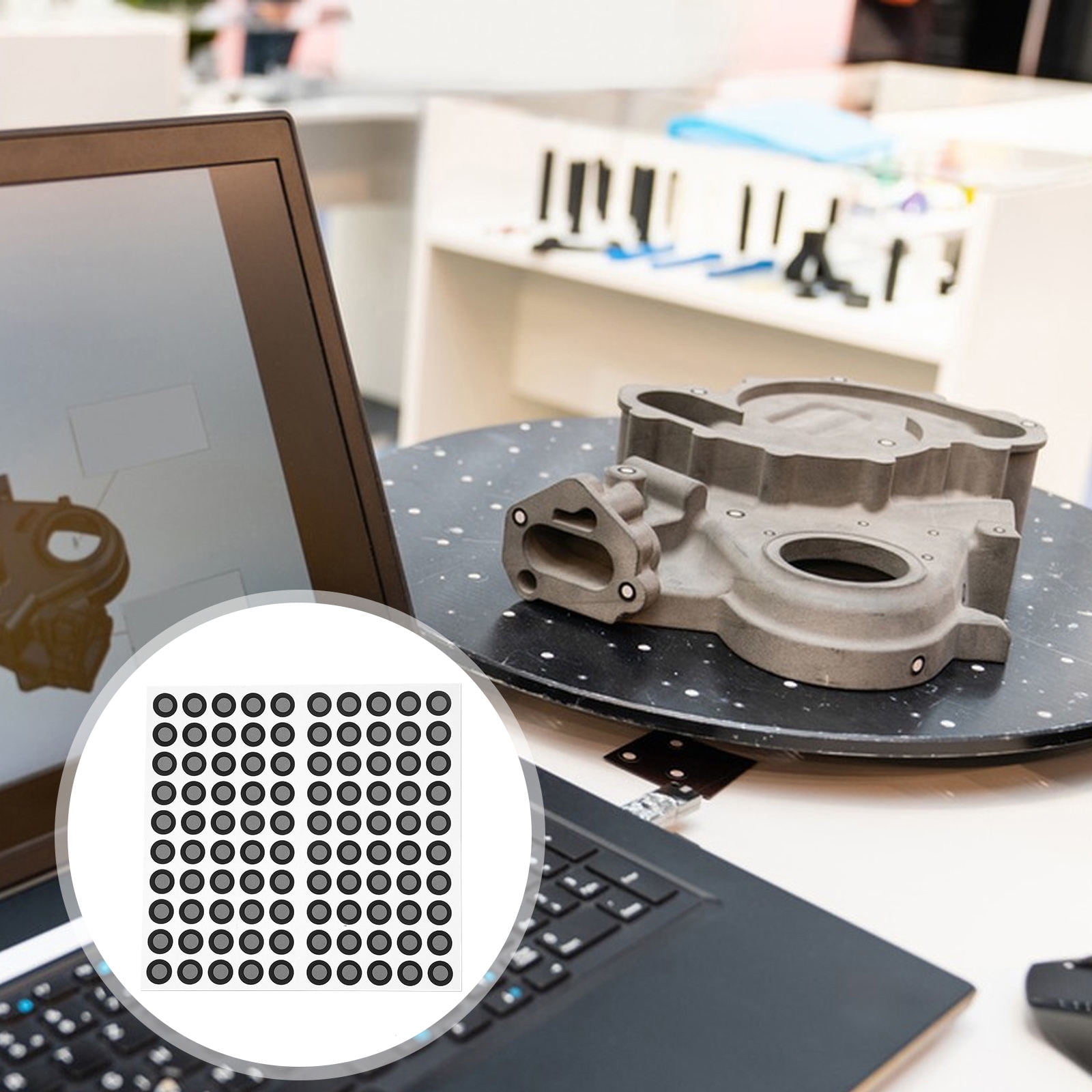 Hemoton 4 Sheet 200 Dots 3D Scanning Markers for 3D Scanner Tracking ...