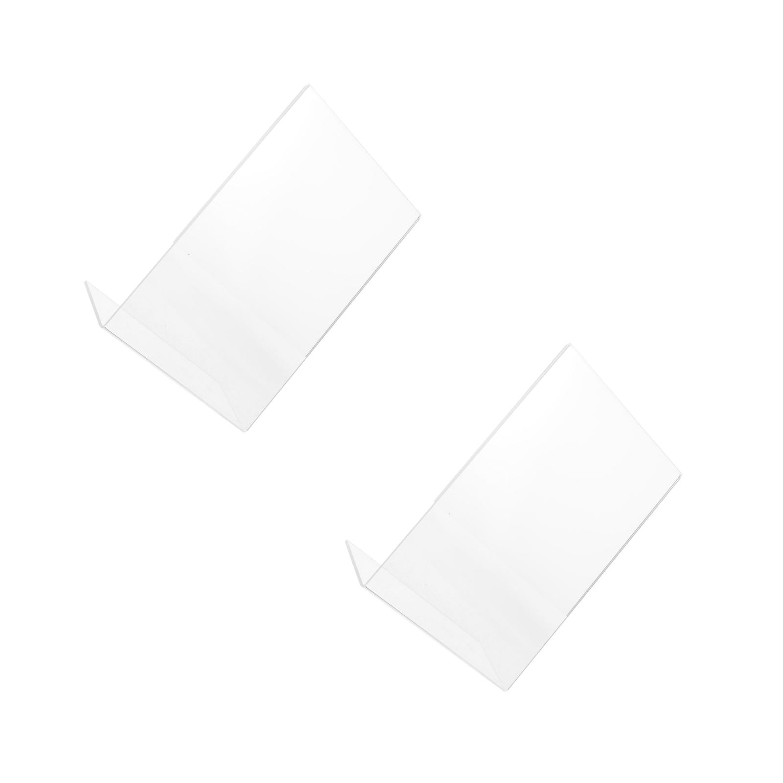 Hemoton 4 pcs Acrylic Sign Holder Clear Plastic Signs Display Stand ...