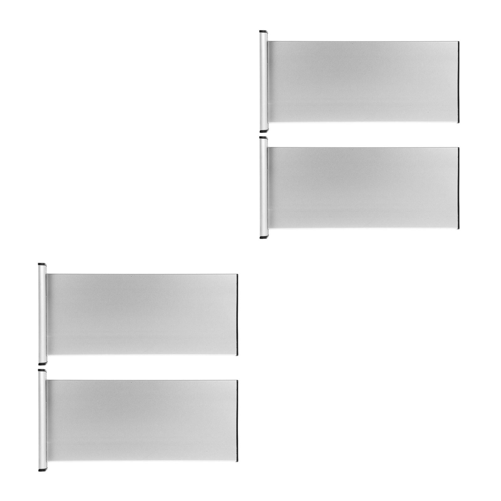 Hemoton 4 pcs Aluminum Name Plate Holder Wall Mount Blank Office Door ...