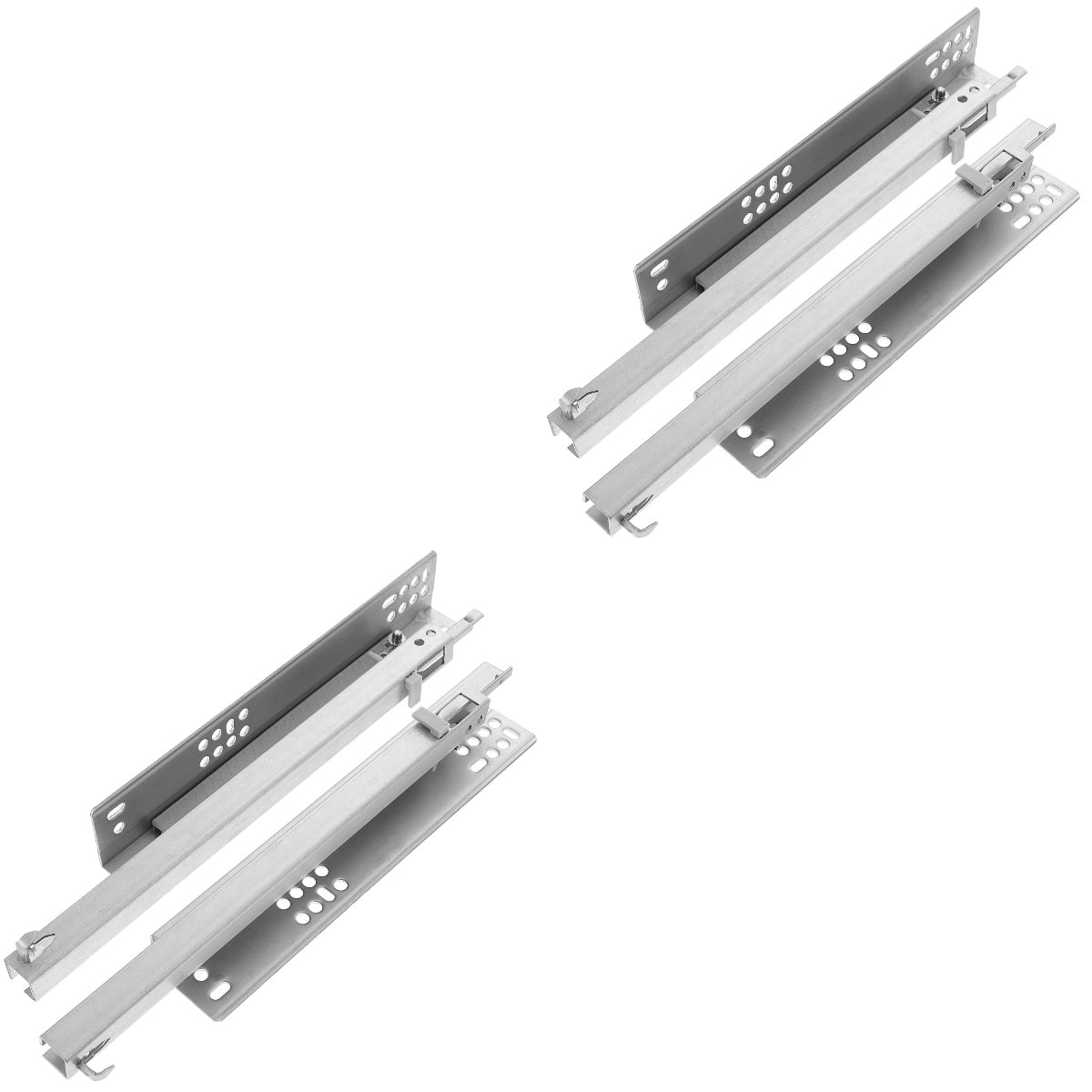 Hemoton 4 pcs Cabinet Slides Replacement Softer Close Drawer Rails ...