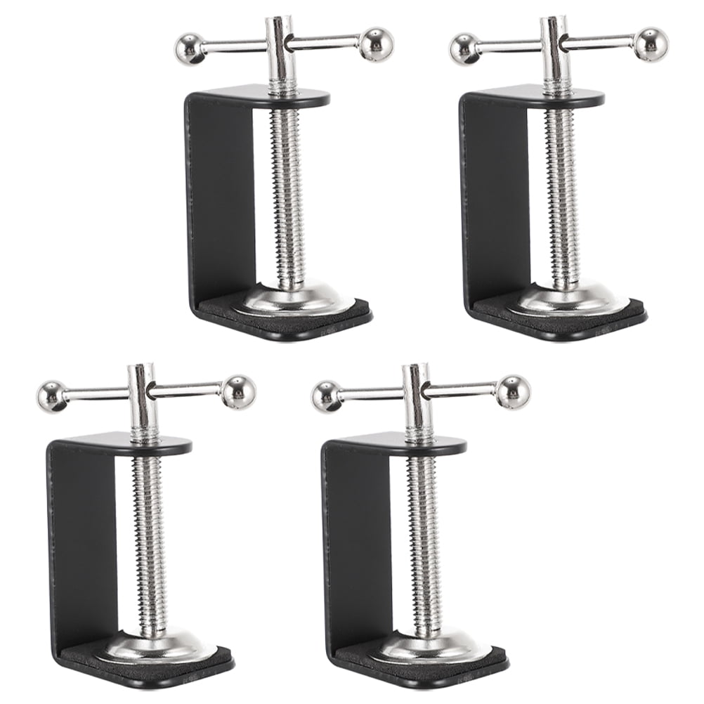 Hemoton 4 pcs Desk Clamps Table Mounting Clamps Universal Desktop Mount ...