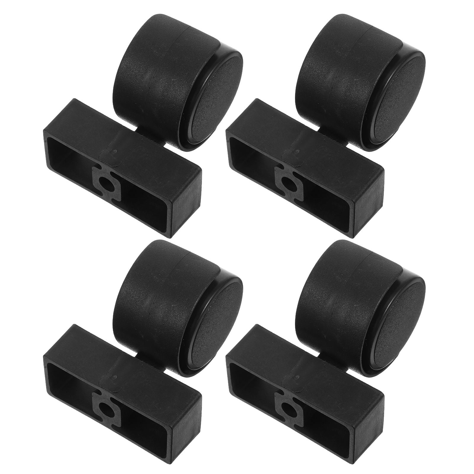 Hemoton Set of 4 Heavy Duty Rotatable Planter Box Wheels with Brackets ...