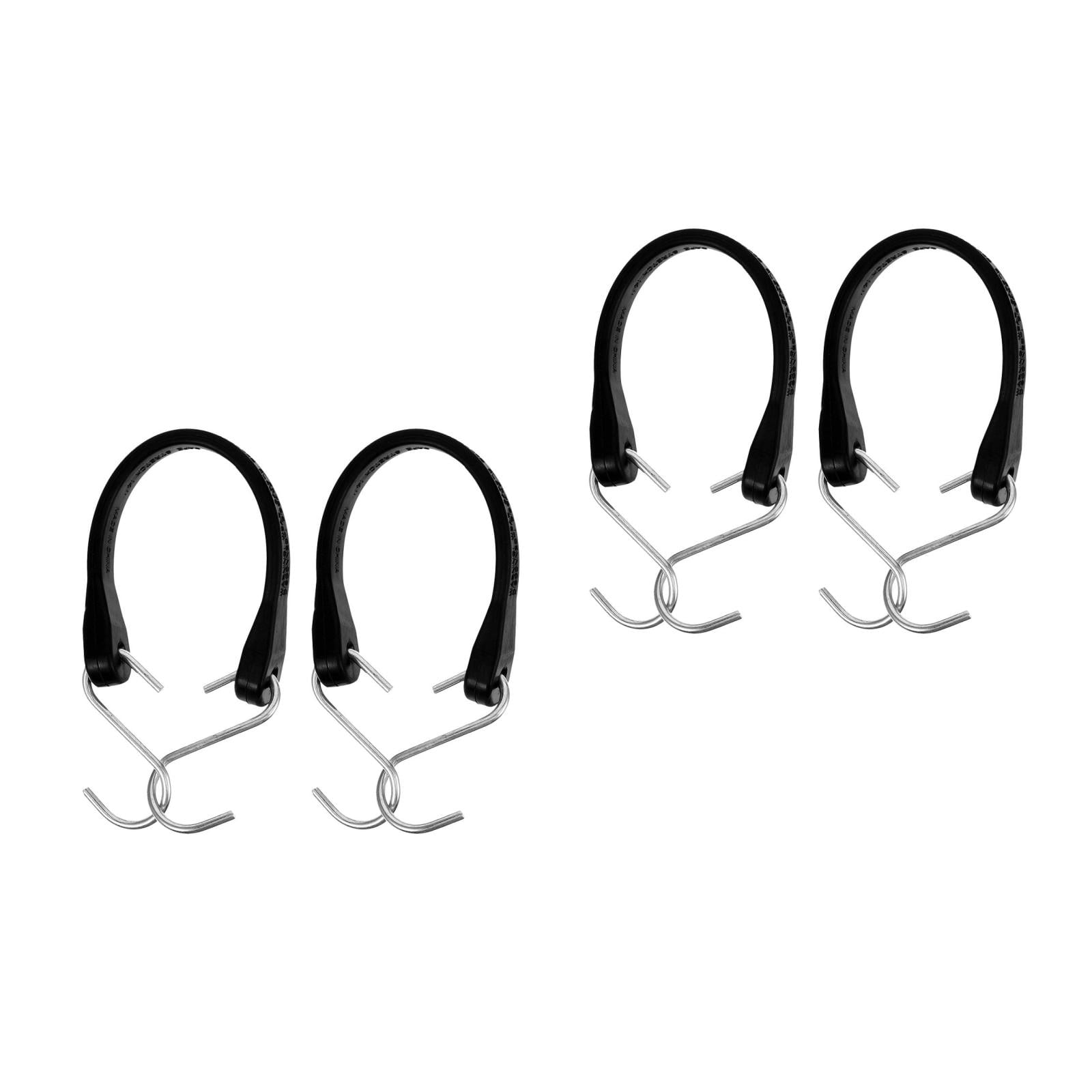 Hemoton 4 pcs Heavy Duty Rubber Bungee Cords with Hooks Elastic Tie ...