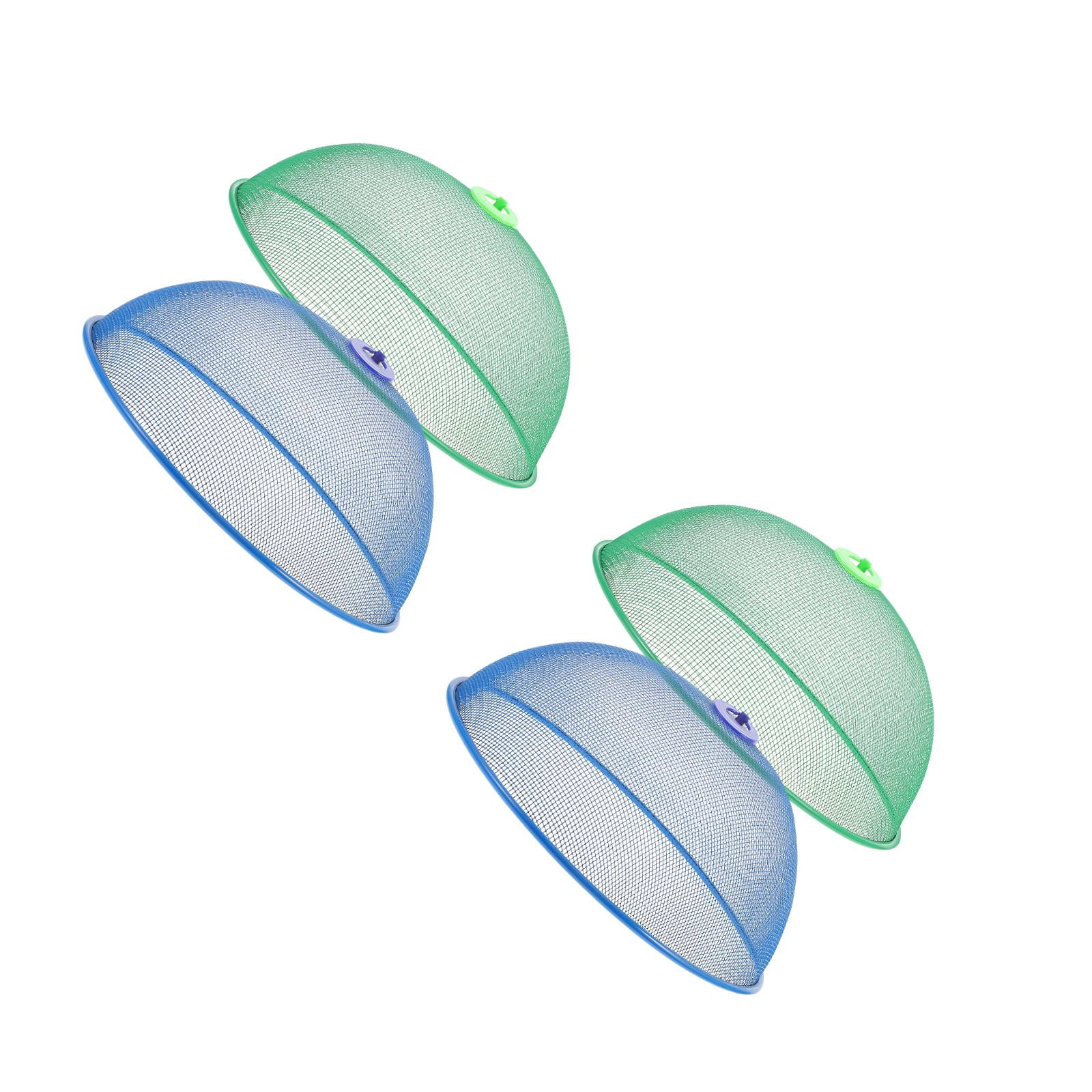 Hemoton 4 pcs Iron Mesh Food Domes Round Metal Mesh Food Cover Dome ...