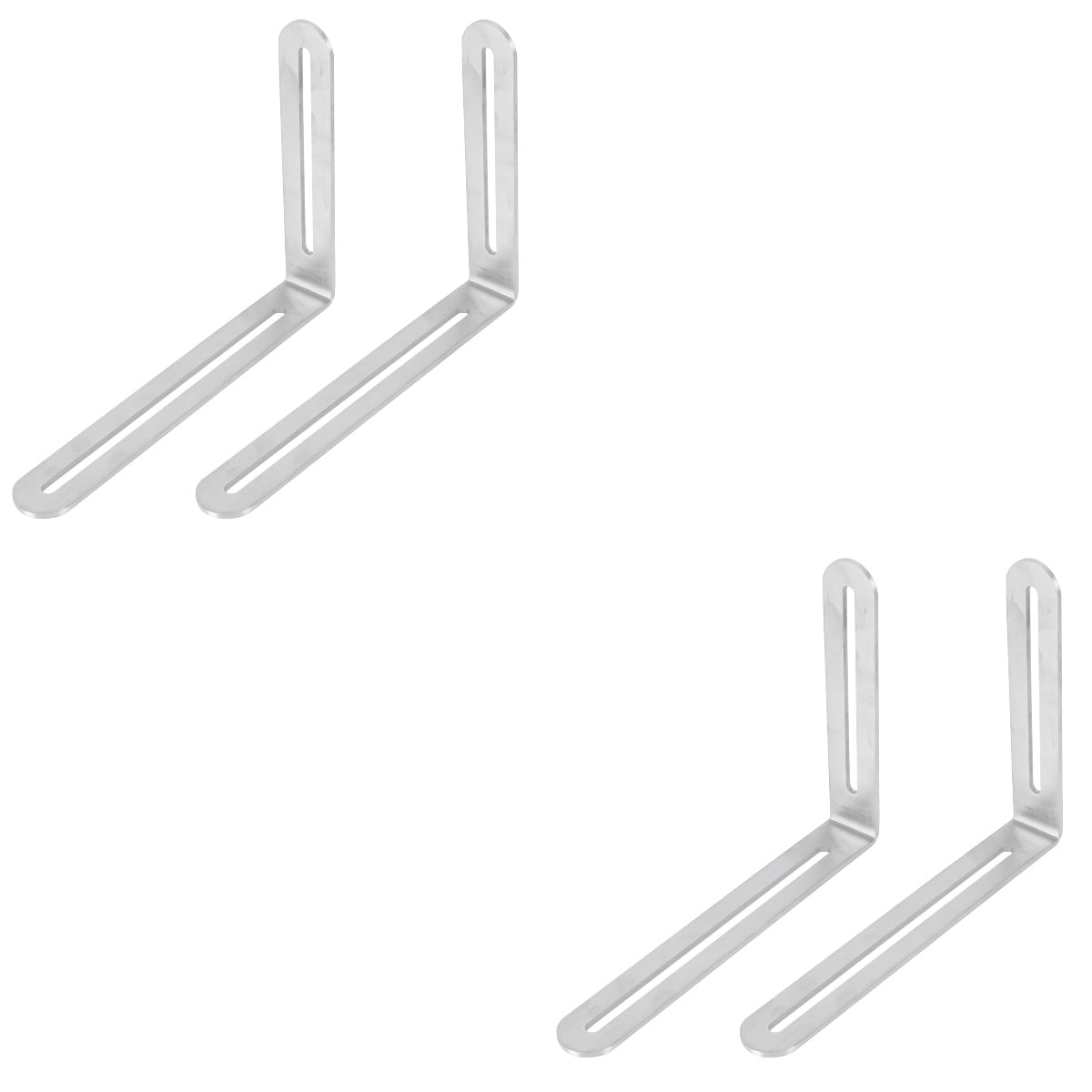 Hemoton 4 pcs L Shaped Bracket Corner Brace Stainless Steel Joint Right ...