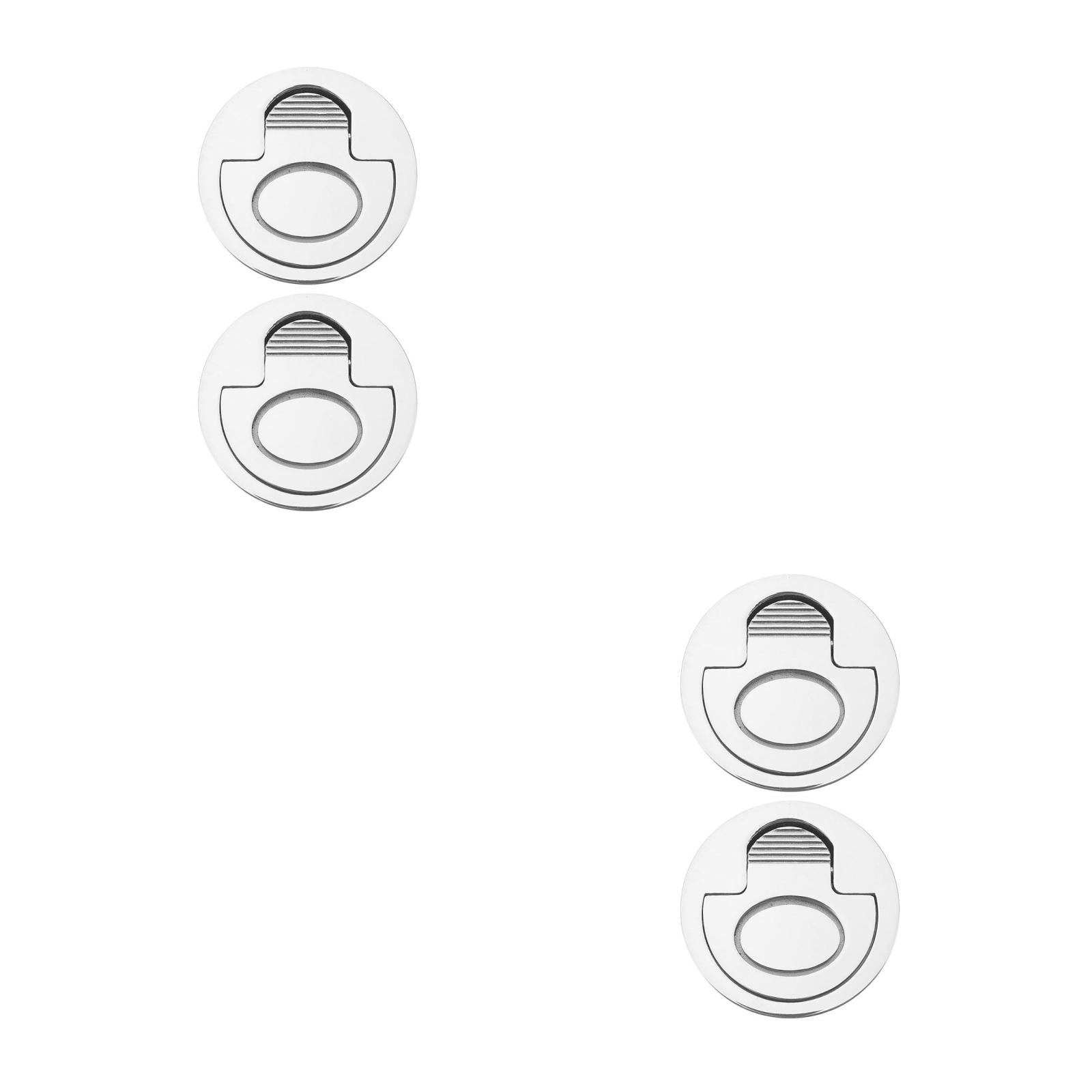 Hemoton 4 pcs Marine Flush Pull Ring Handles Recessed Boat Hatch Latch ...