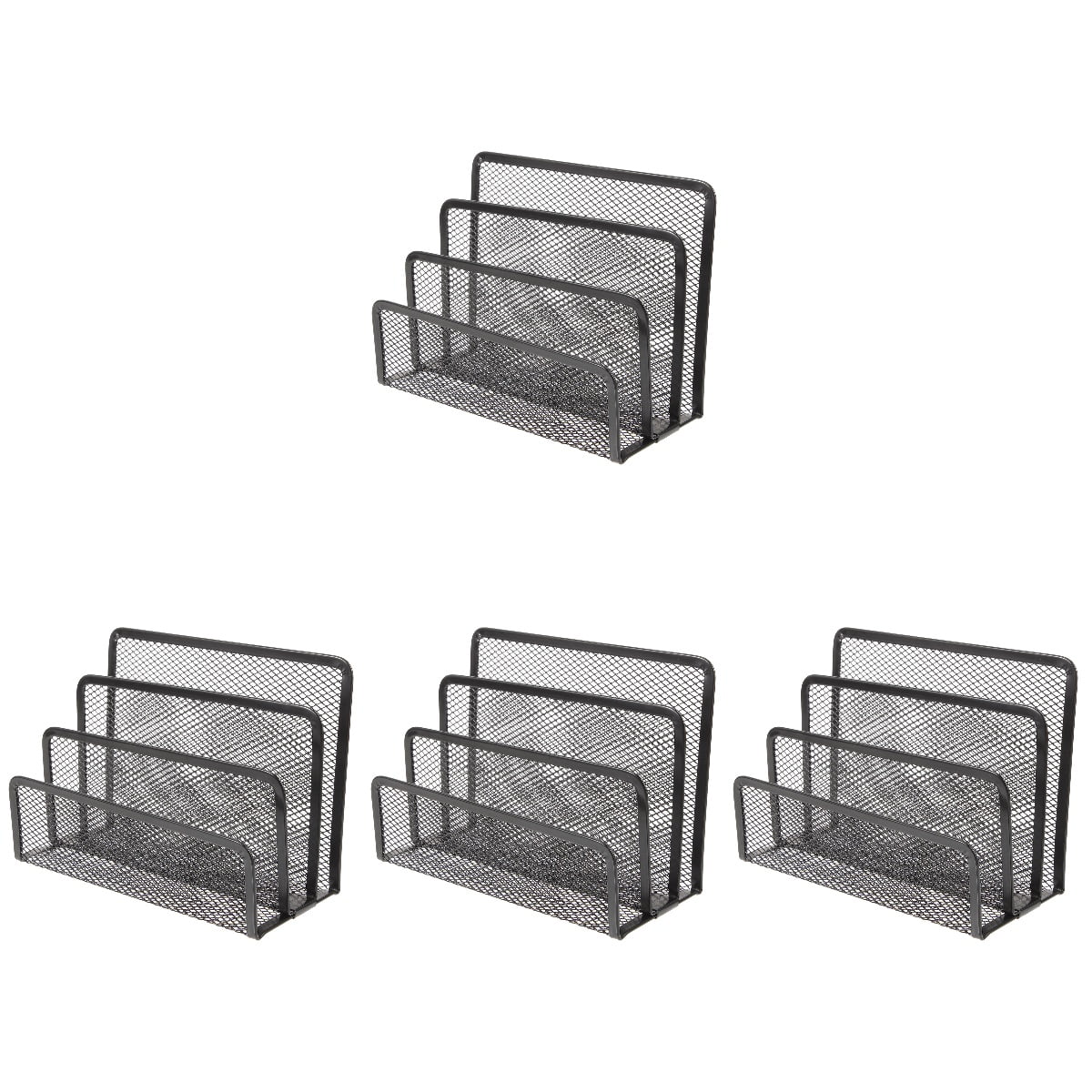 Hemoton 4 pcs Mesh Folder Organizer Desk Sorter Organizer Vertical ...