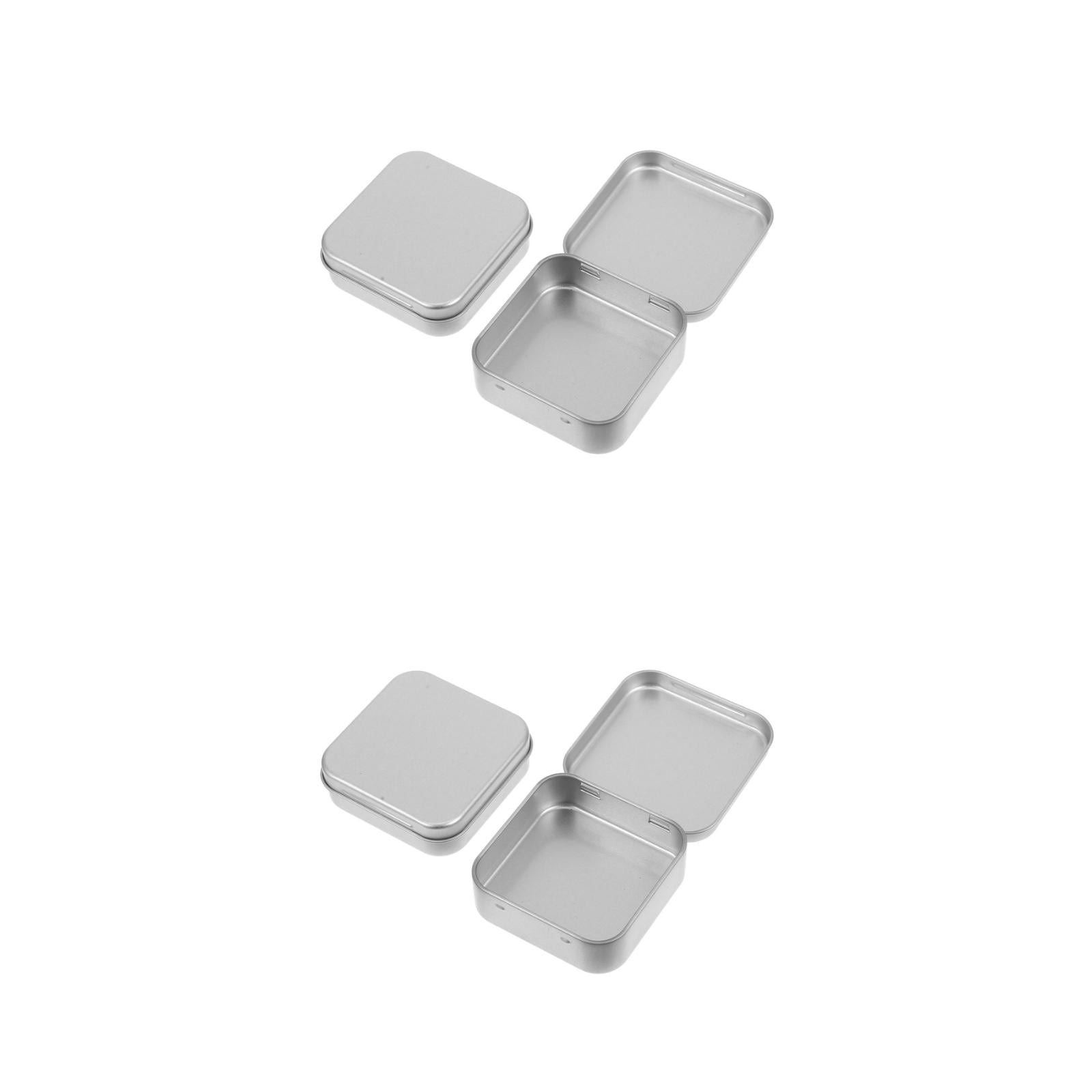 HEMOTON MLINS 4 pcs Tin Containers Boxes with Lids Storage Containers ...