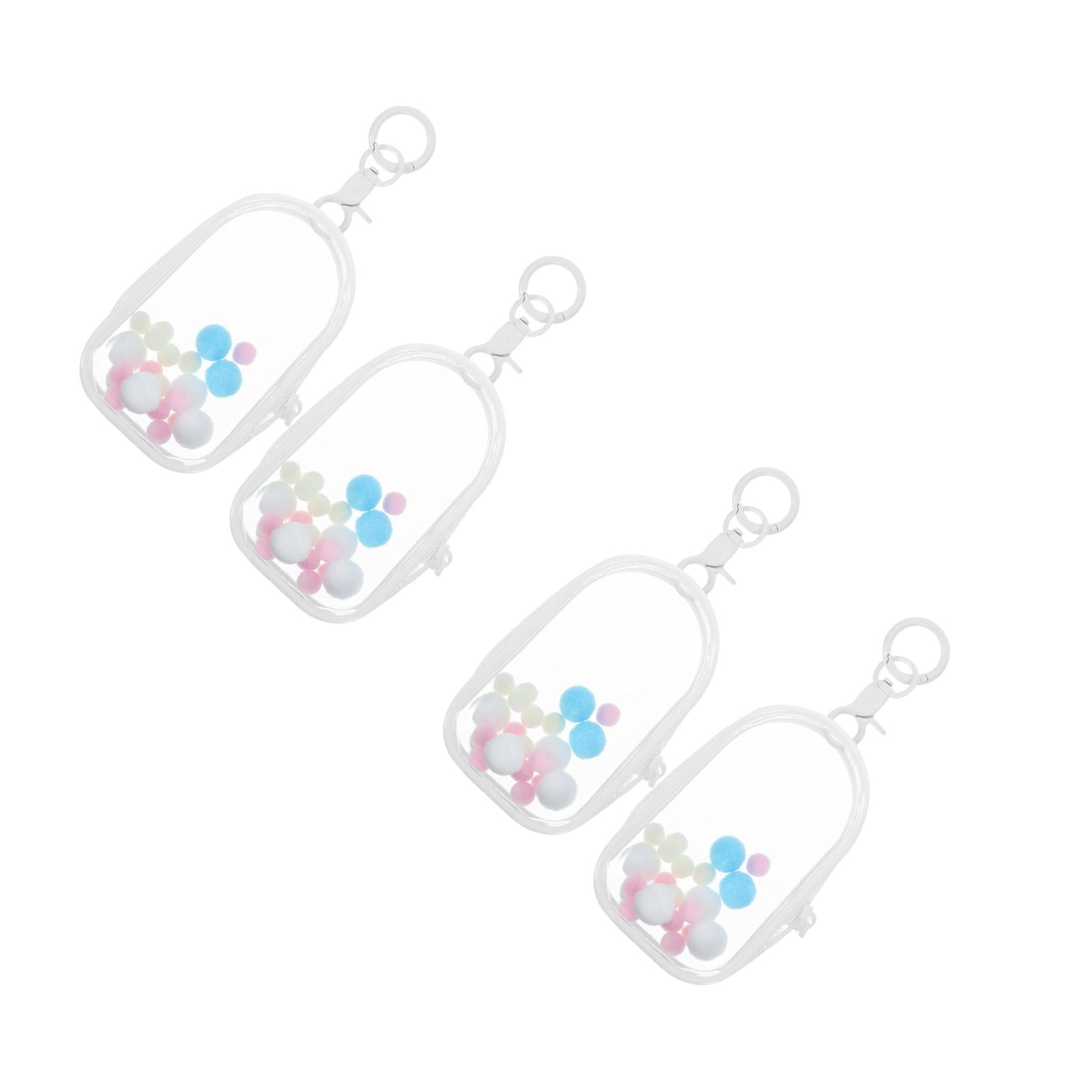 Hemoton 4 pcs PVC Clear Doll Display Bag with Zipper Closure Collectibles Display Case for Mini ...