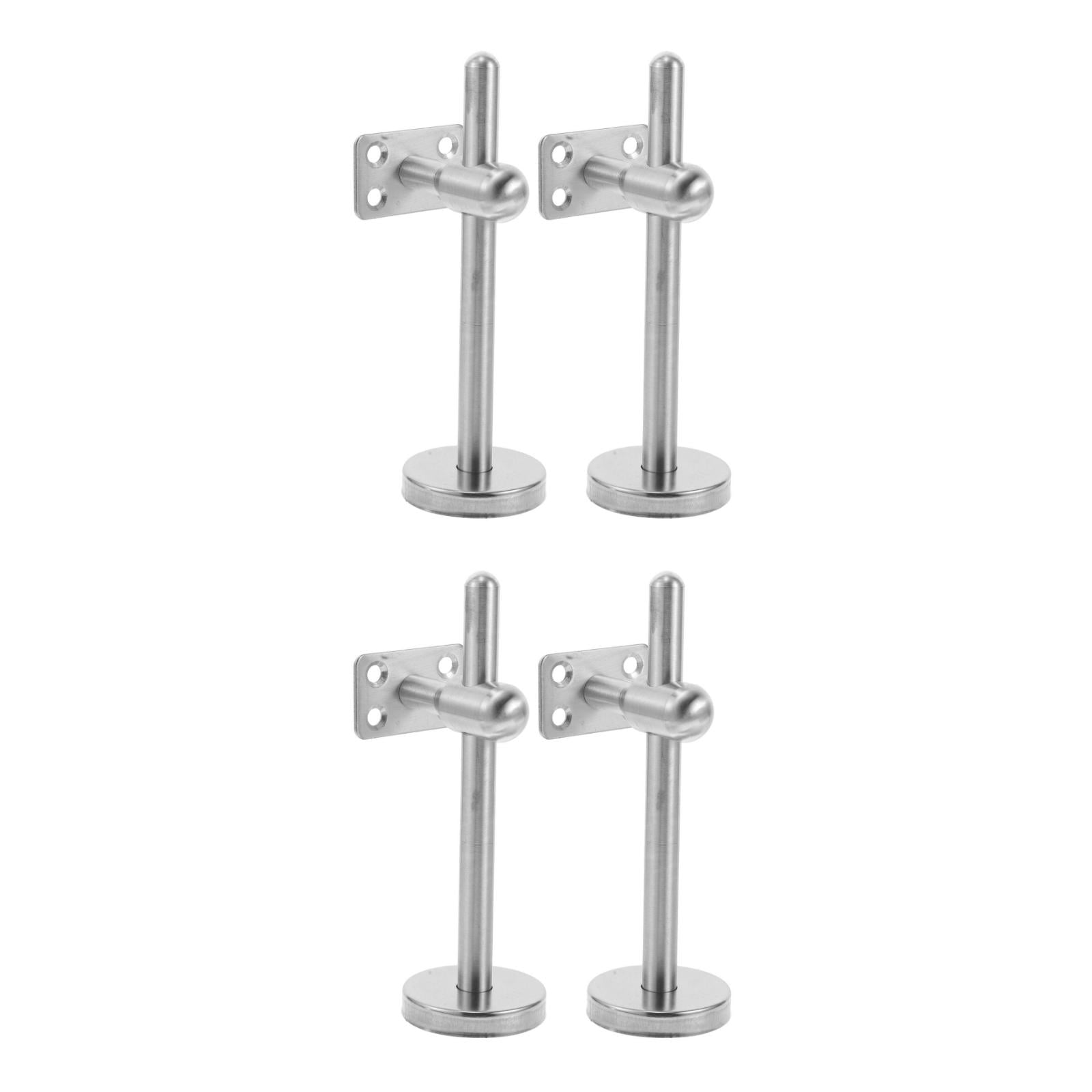 Hemoton 4 pcs Silver Stair Railing Handrail Bracket Heavy Duty ...