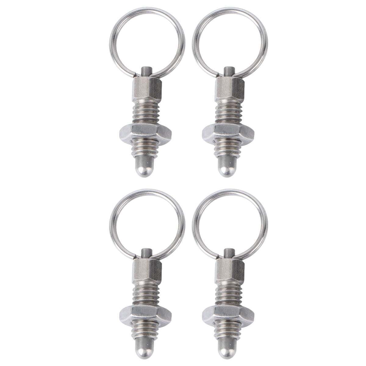 Hemoton 4 pcs Stainless Steel Knob Plunger Split Position Column Spring ...