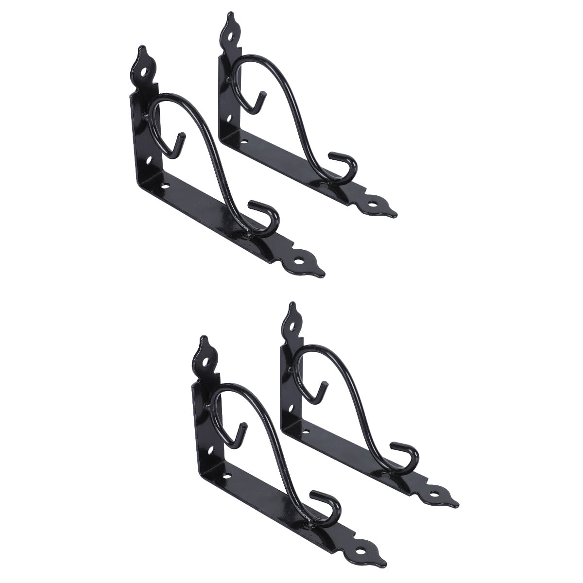 Hemoton 4 pcs Triangle Floating Shelf Brackets Heavy Duty Shelf Holders ...