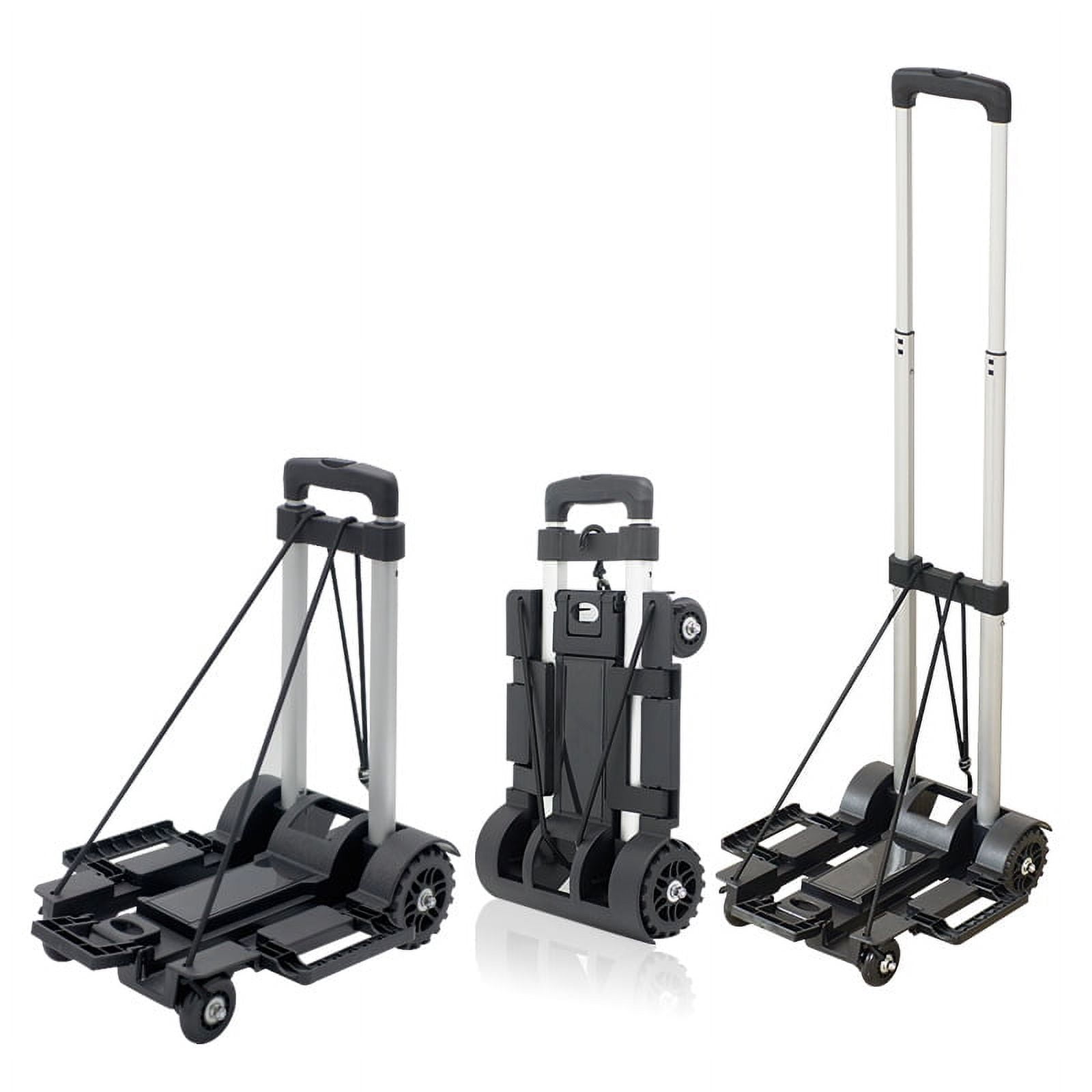 Hemoton 4-wheel Foldable Trolley Collapsible Hand Truck Dolly Folding ...