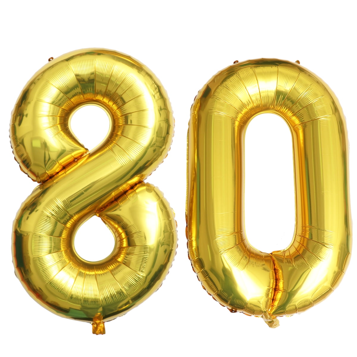 Hemoton 40 Inch Gold Number 80th Balloon Party Festival Decorations ...