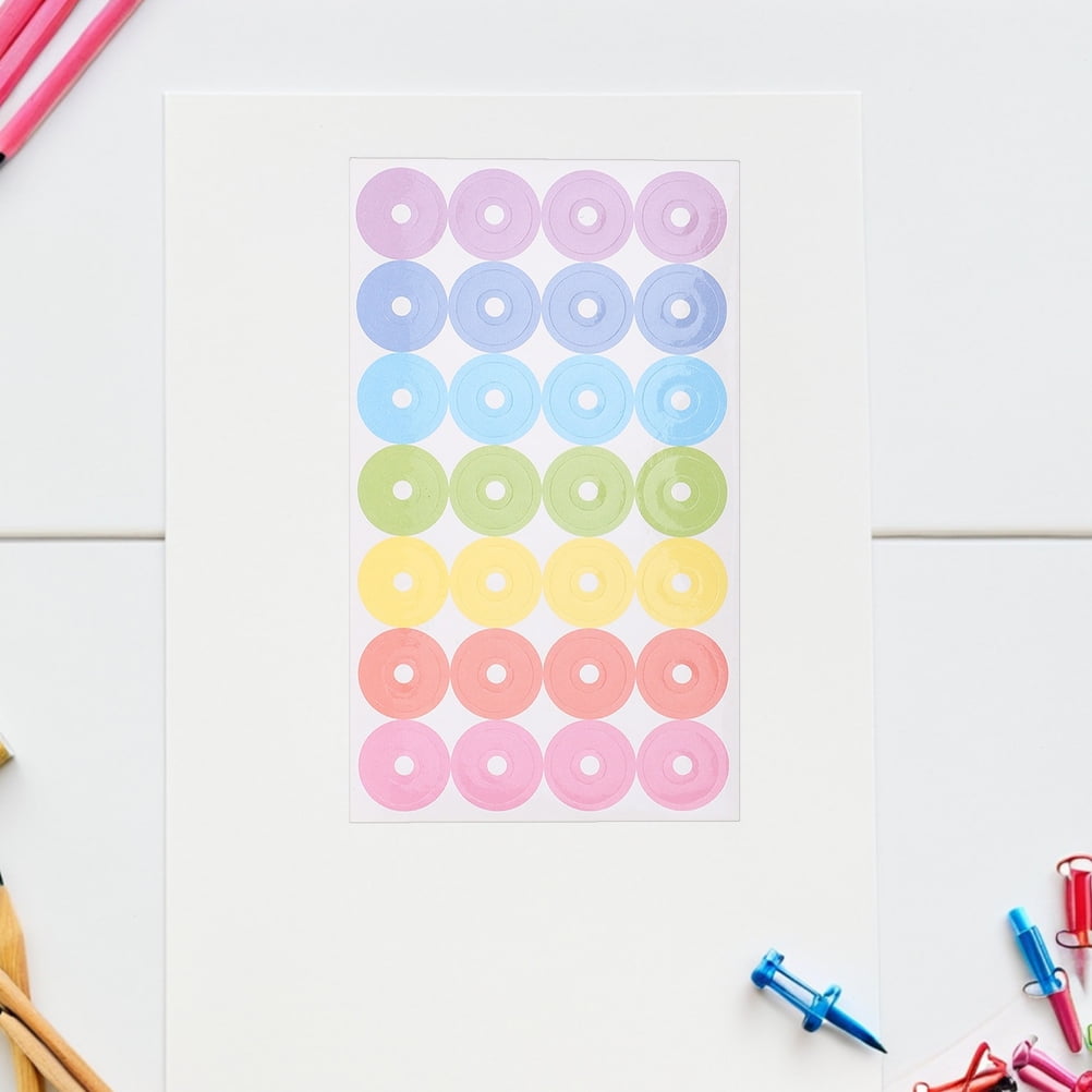 Hemoton 40 Sheet Hole Punch Reinforcement Sticker Labels Circles Hole ...