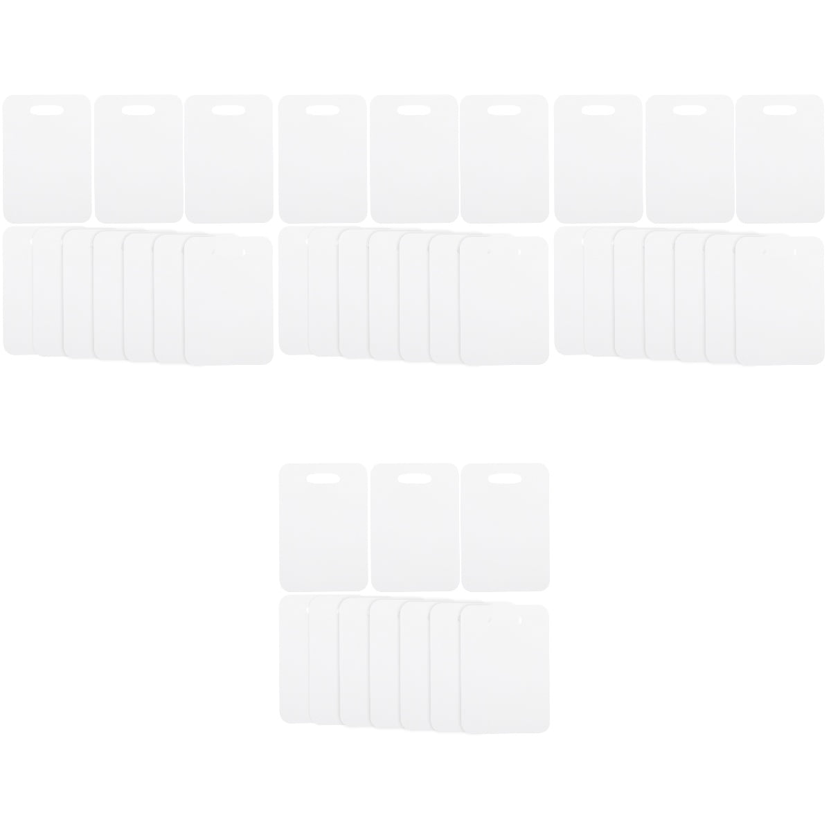 Hemoton 40 pcs Blank Luggage Tag Suitcase Tags DIY Luggage Name Tags ...