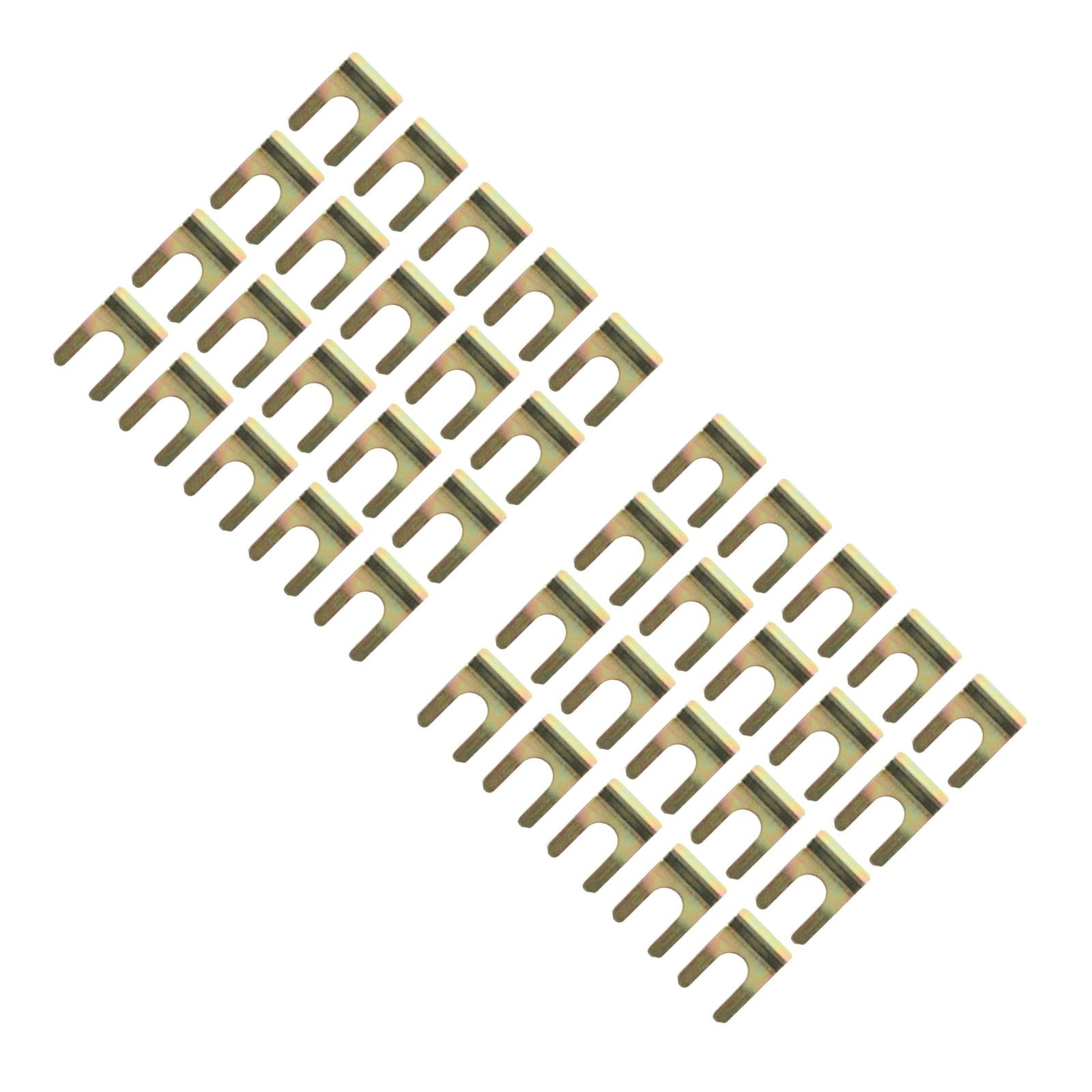 Hemoton 40 pcs Car Cable Clips Brake Cable Clip U-Shaped Iron Clamp ...