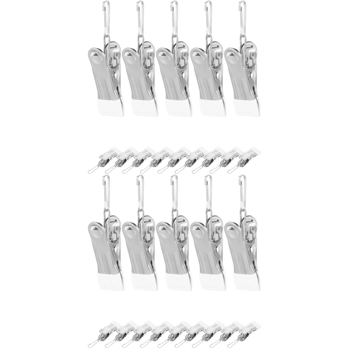 Hemoton 40 pcs Clothespins Multipurpose Clothes Pin Stainless Steel ...