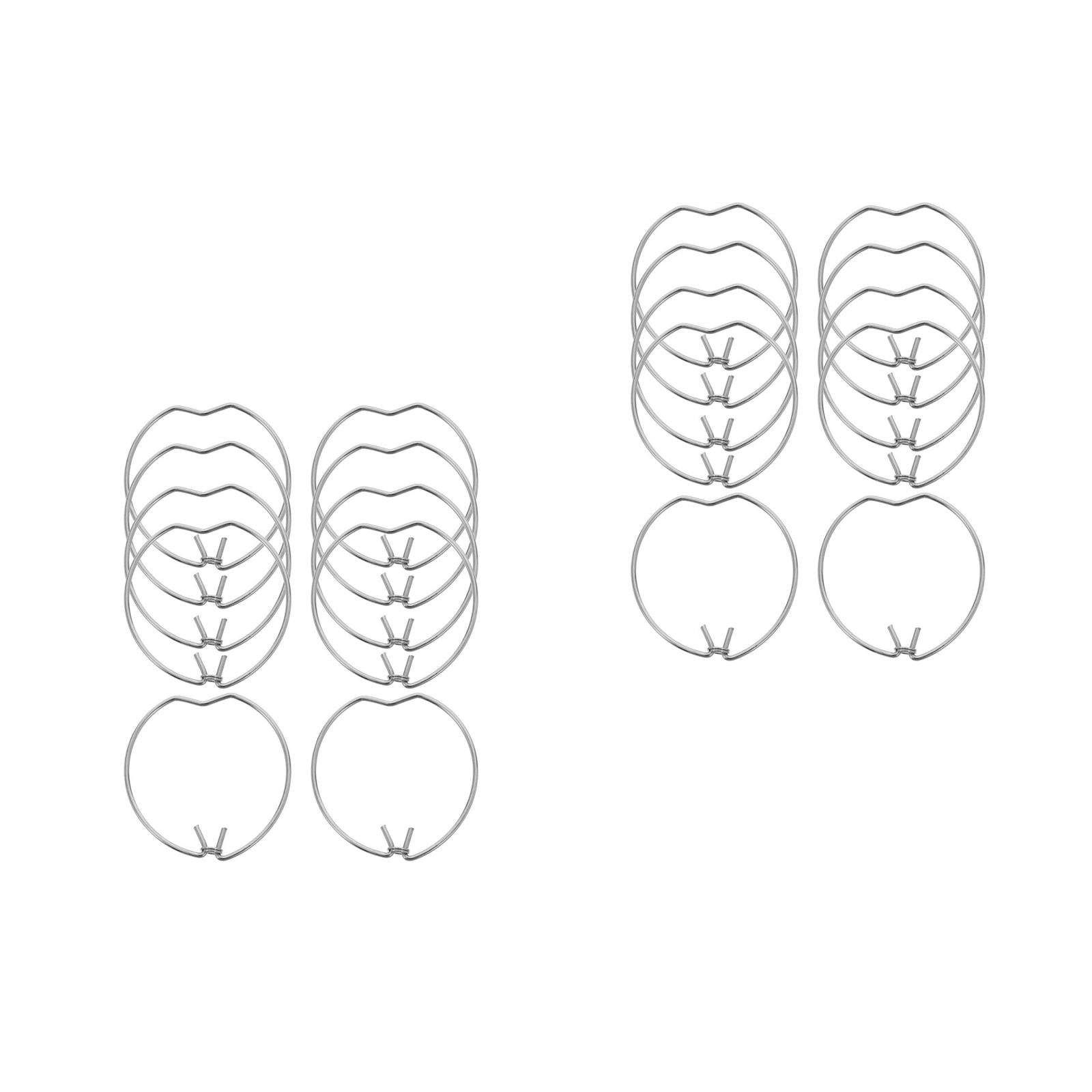 Hemoton 40 pcs Lamp Retaining Spring Clips Rings Manganese Steel Bulb ...