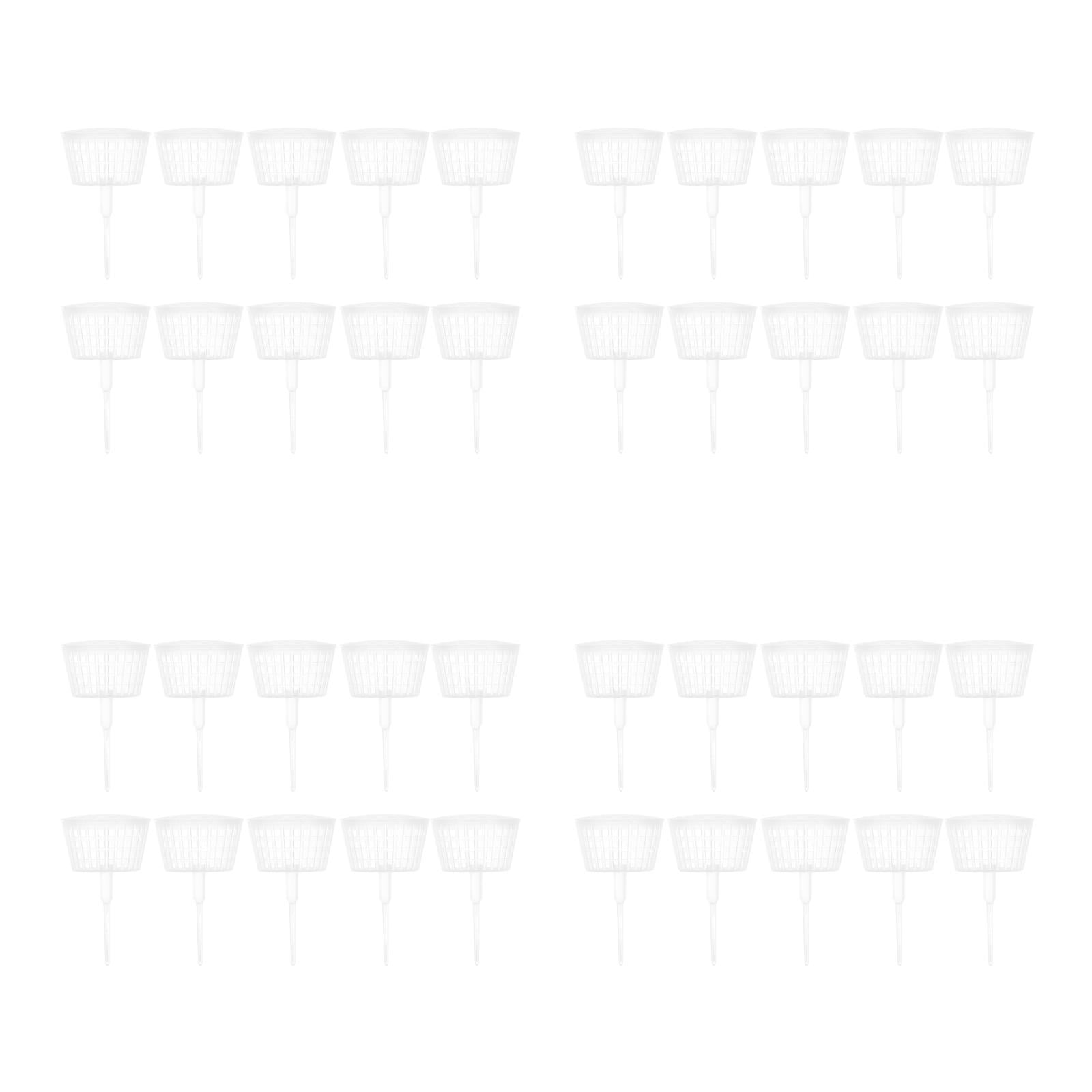 Hemoton 40 pcs Plastic Fertilizer Mesh Basket With Lid Bonsai ...